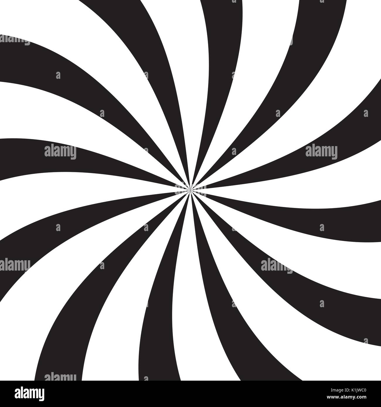 Circular geometric motif. Abstract grayscale op-art element Stock ...