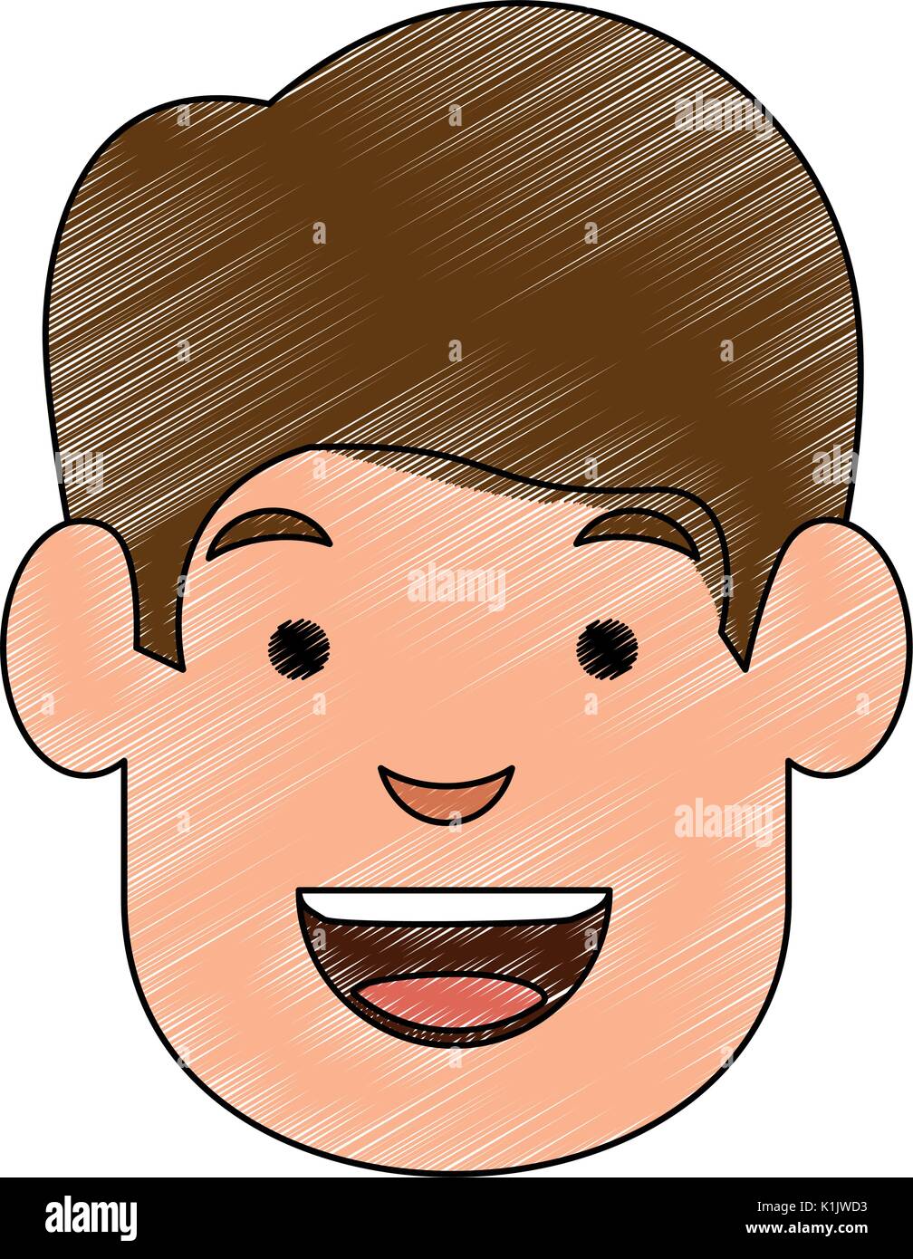 Man faceless cartoon icon vector illustration graphic design Stock ...