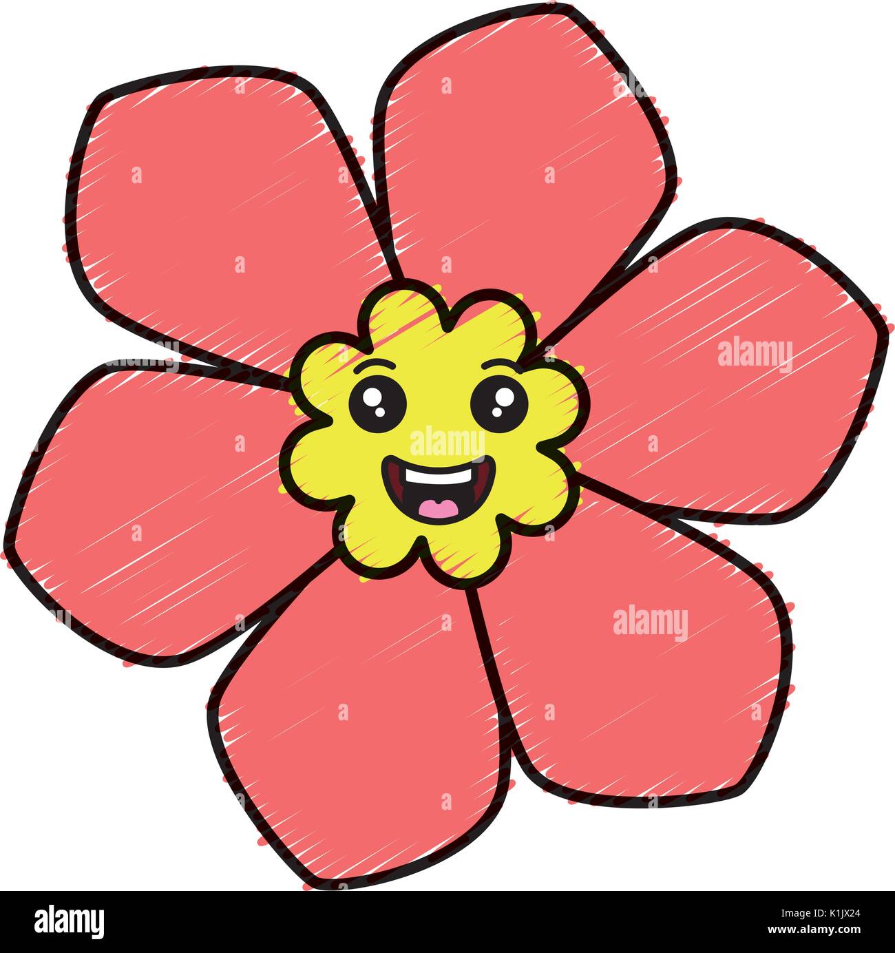 cute flower spa kawaii character Stock Vector Image & Art - Alamy