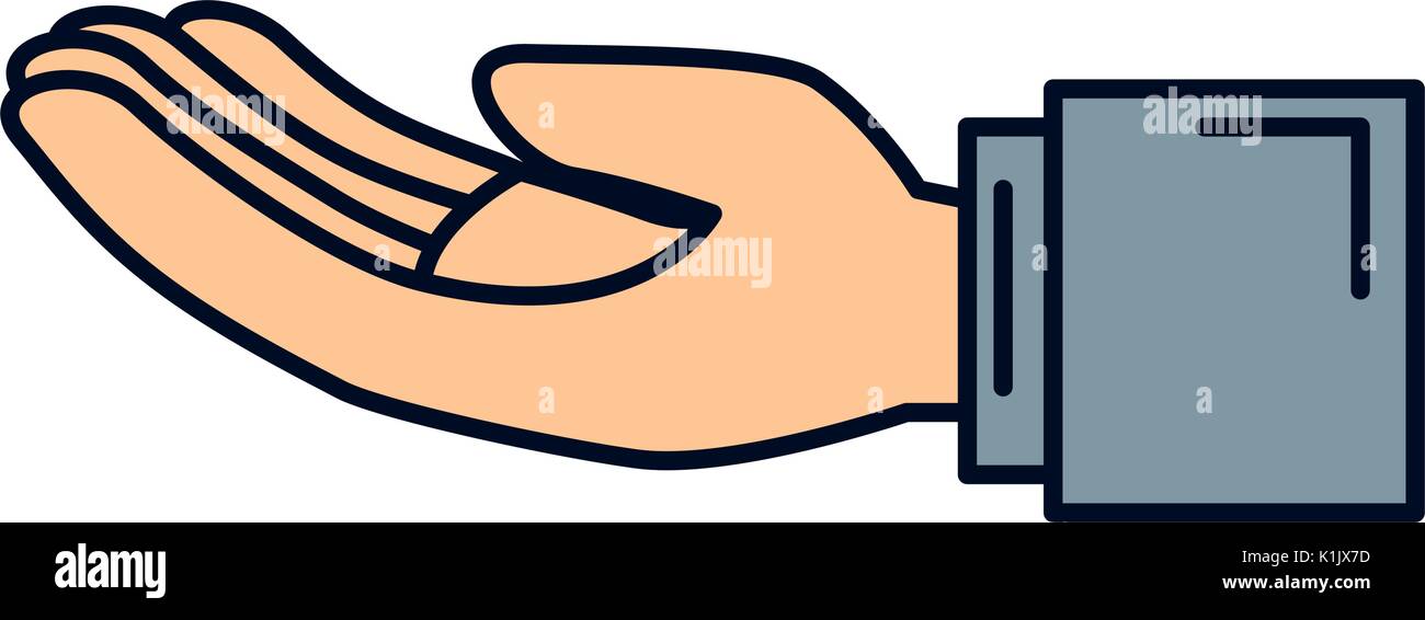 Hand asking isolated icon vector illustration design Stock Vector Image ...
