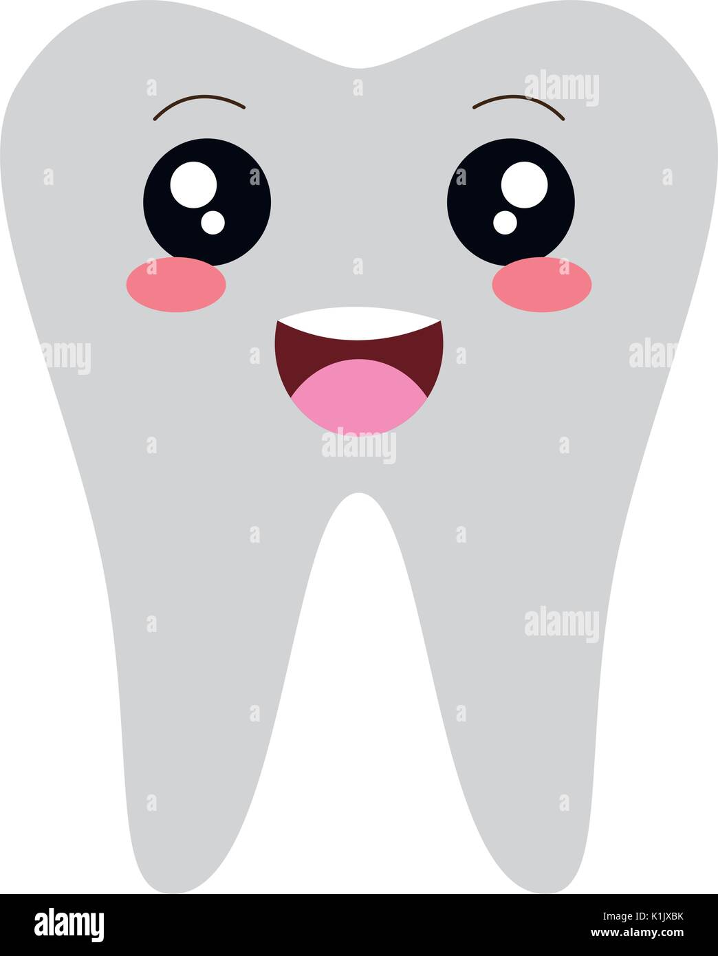 human tooth kawaii character vector illustration design Stock Vector ...