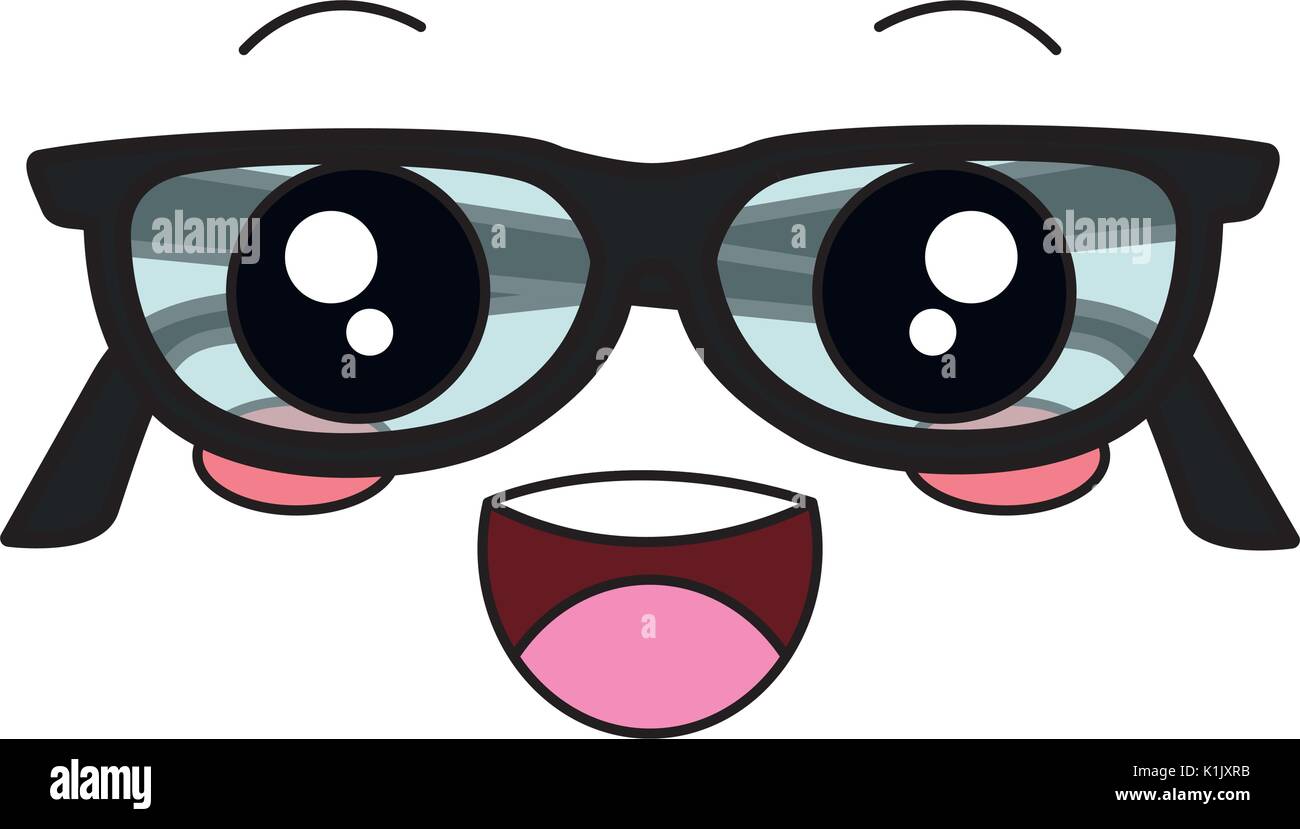 Cartoon Eyes With Glasses