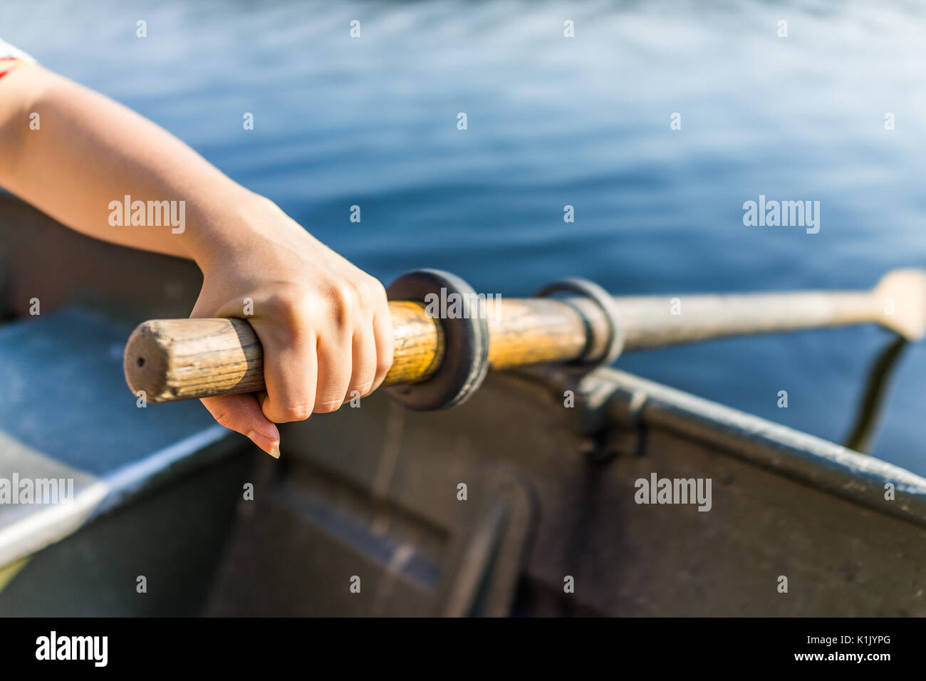 Hand holding oar rowing hand hi-res stock photography and images - Alamy