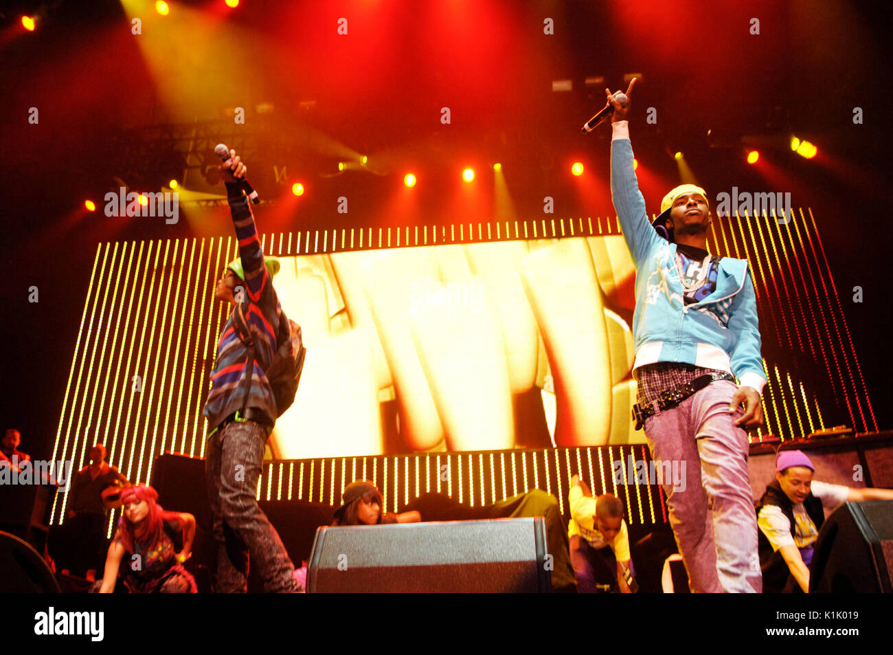 New Boyz performing 2009 Power 106 Powerhouse Honda Center August 8 ...