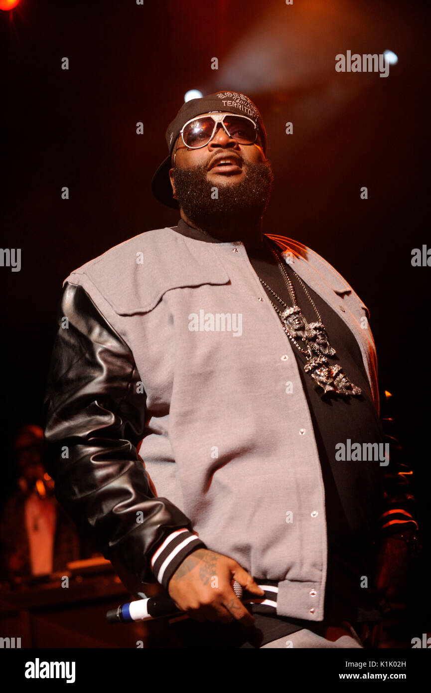 Rapper William Leonard Roberts II aka Rick Ross performs Power 106 ...
