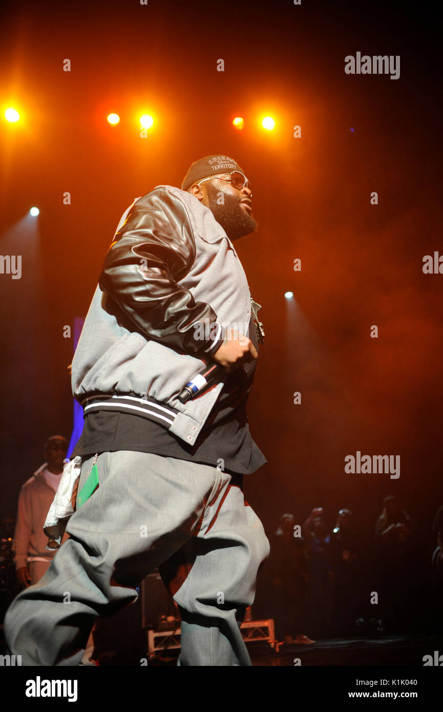 Rapper William Leonard Roberts II aka Rick Ross performs Power 106 ...