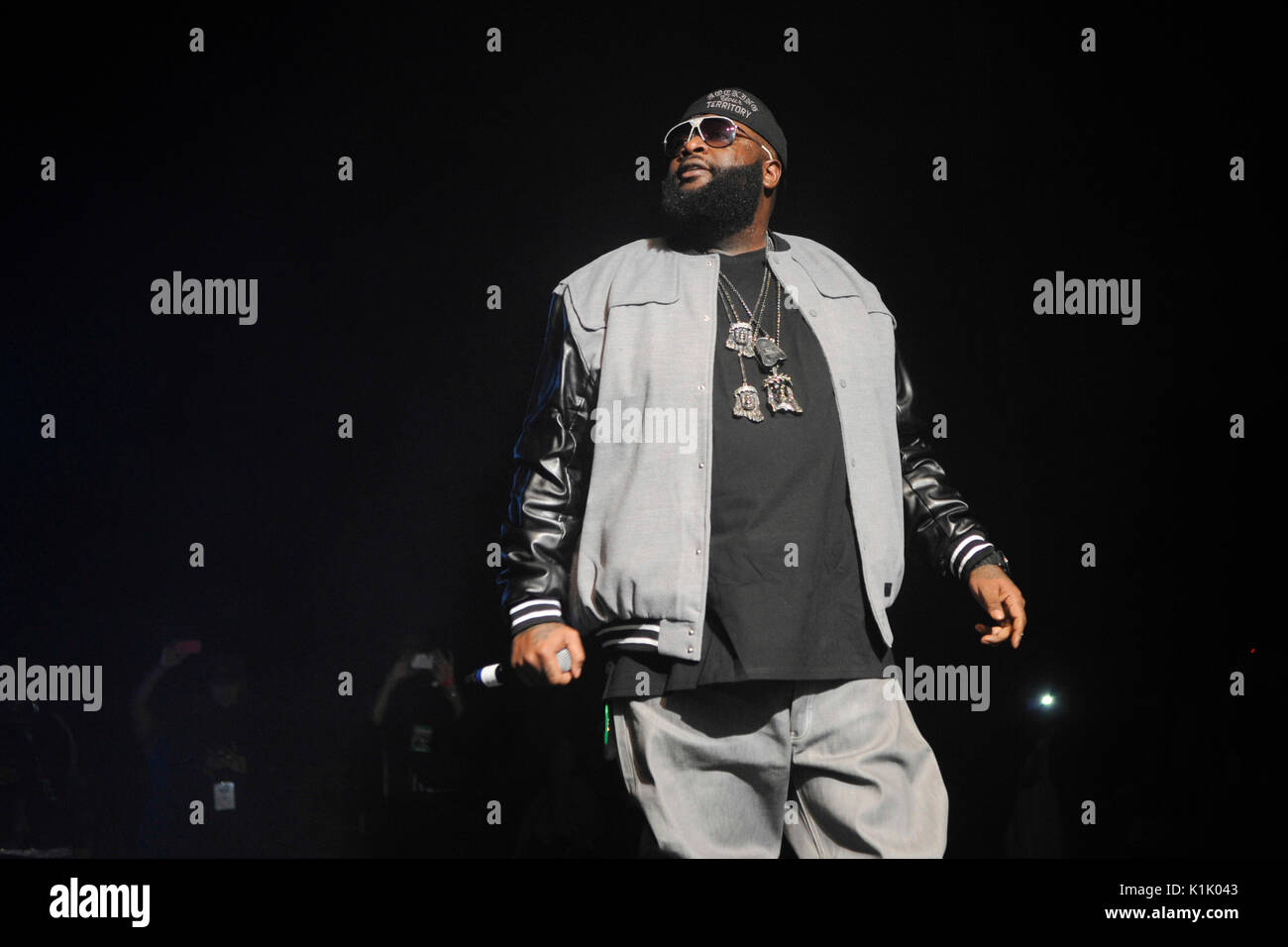 Rapper William Leonard Roberts II aka Rick Ross performs Power 106 ...