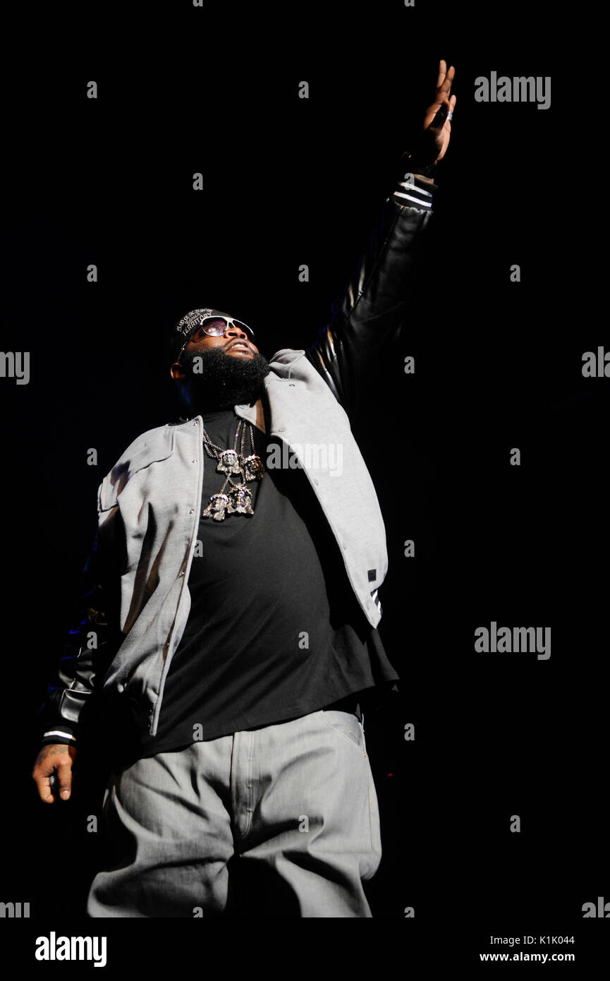 Rapper William Leonard Roberts II aka Rick Ross performs Power 106 ...