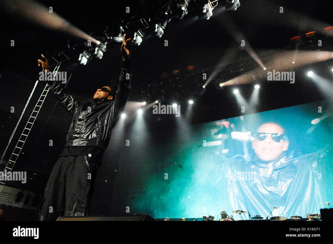 Rapper Shawn Carter aka Jay-Z performing 2009 Power 106 Powerhouse ...