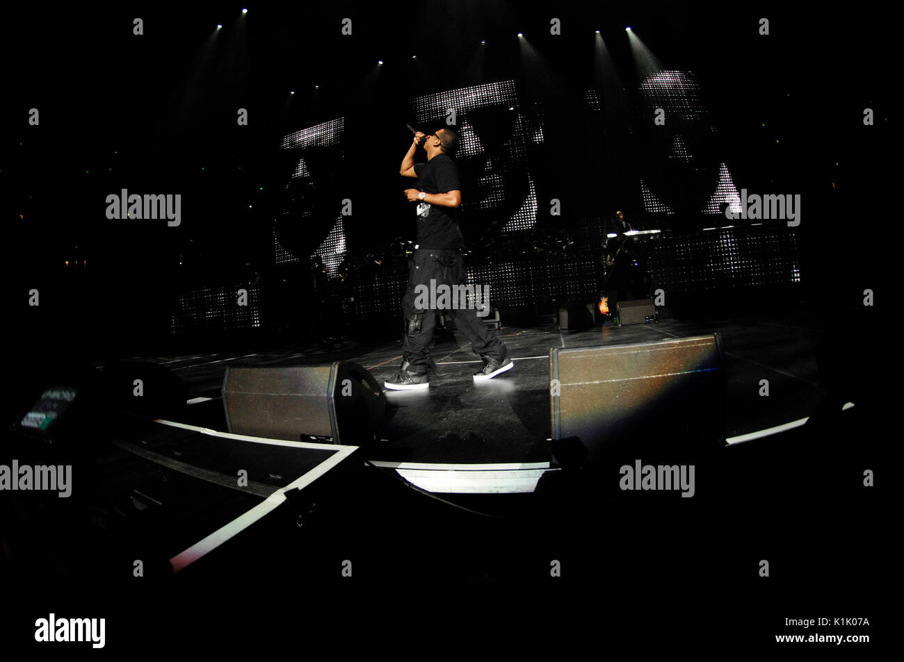 Rapper Shawn Carter aka Jay-Z performing 2009 Power 106 Powerhouse ...