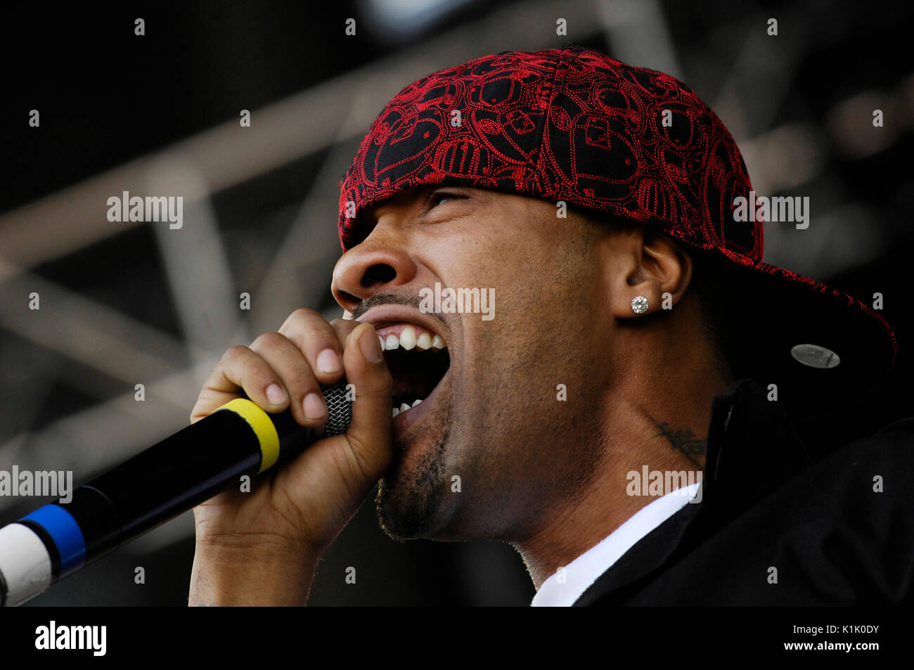 Redman performing 2008 Rock Bells Glen Helen Pavilion Los Angeles Stock ...