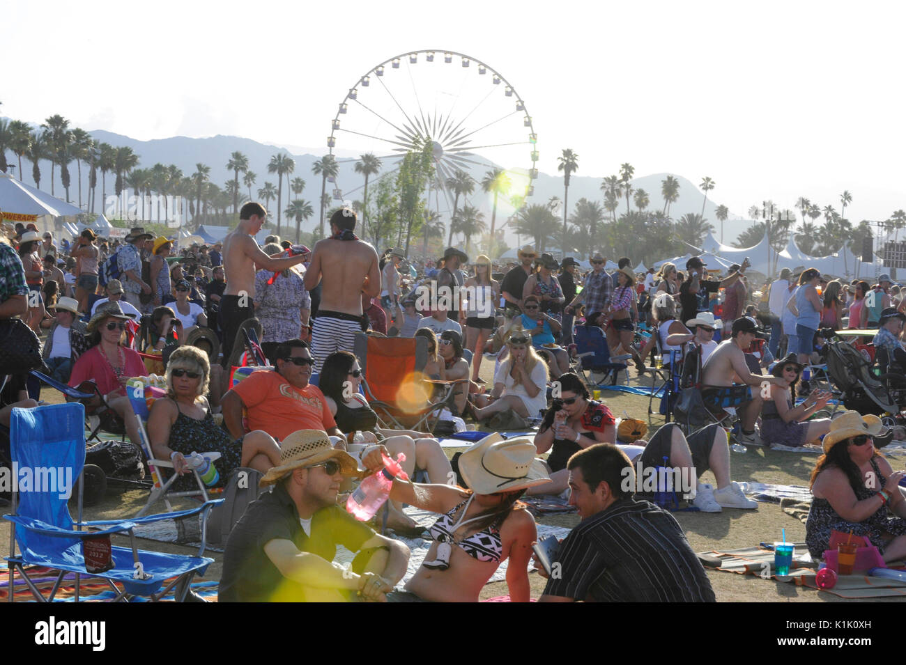 Crowd atmosphere Stagecoach,California's County Music Festival Day 3 ...