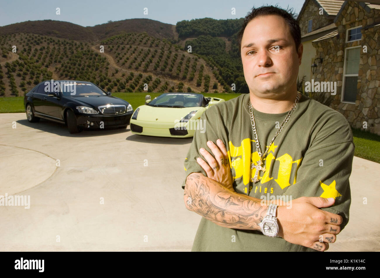 Skin Industries CEO Al Boarda home portraits July 5,2007 Stock Photo ...