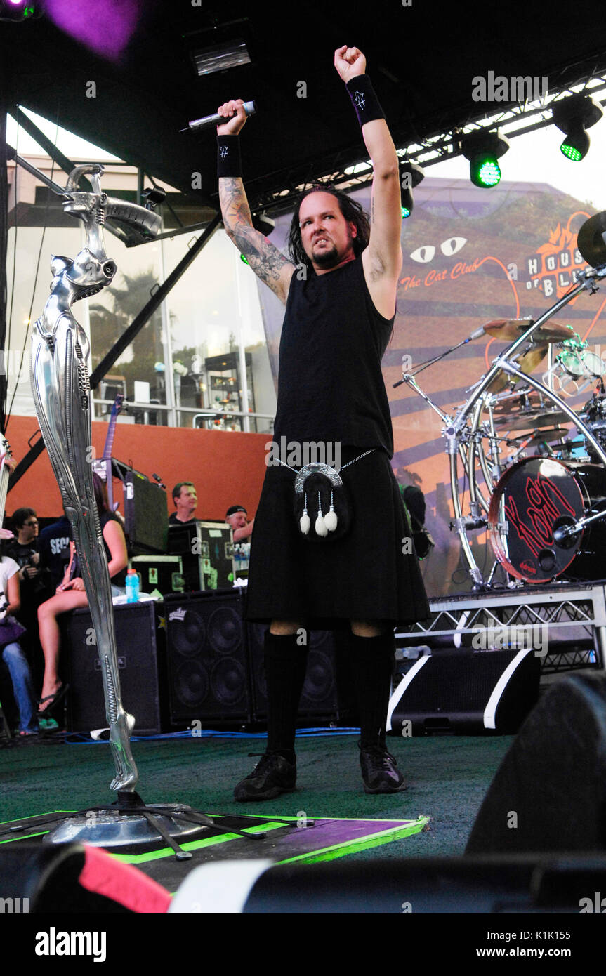 Jonathan Davis Korn performs day 3 2nd Annual Sunset Strip Music ...
