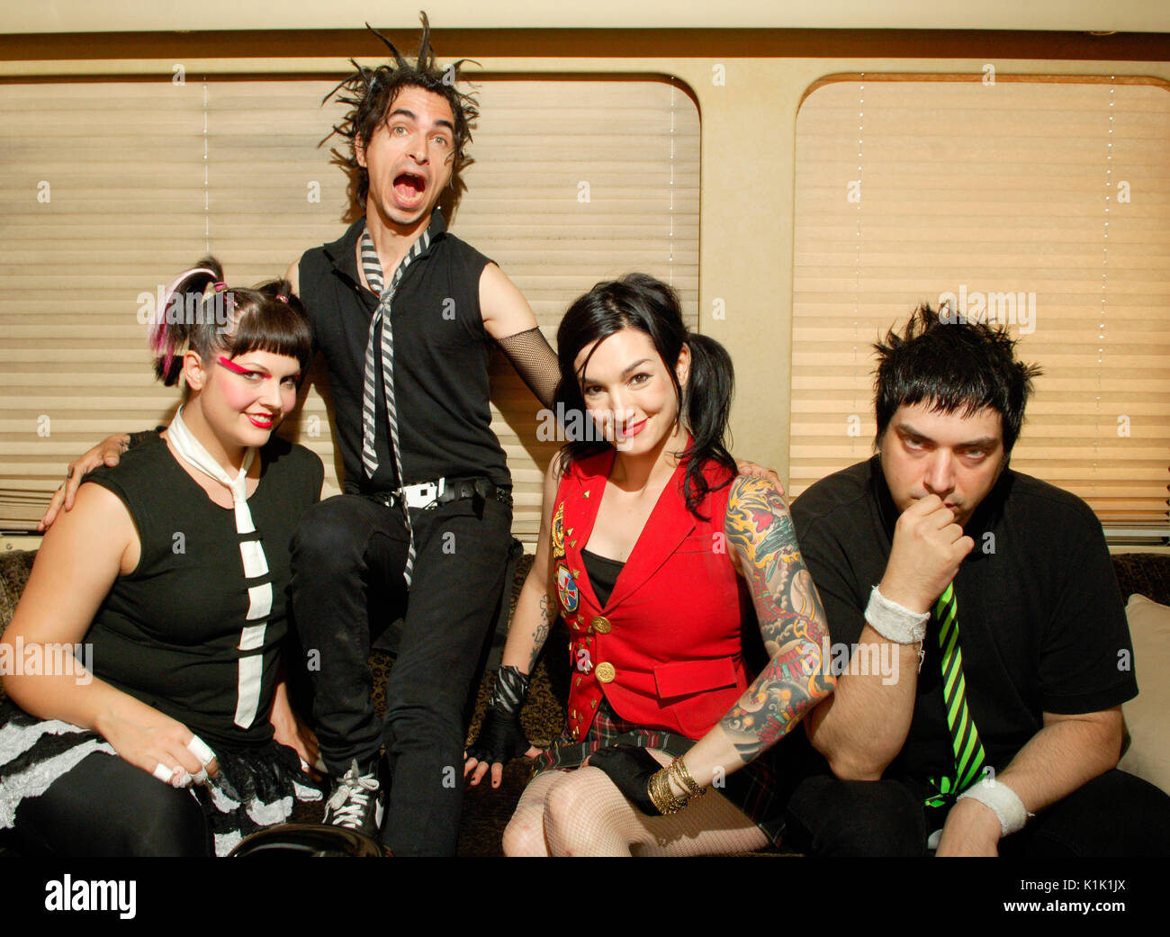 Kittylittle Jimmy Urinelyn Zsteverigh Mindless Self Indulgence Pose For Portrait Their Tour