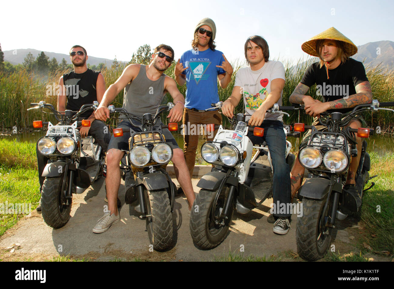 (L-R) Justin Shekoski,Chris Sorenson,Cove Reber,Alex Rodriguez,Beau ...