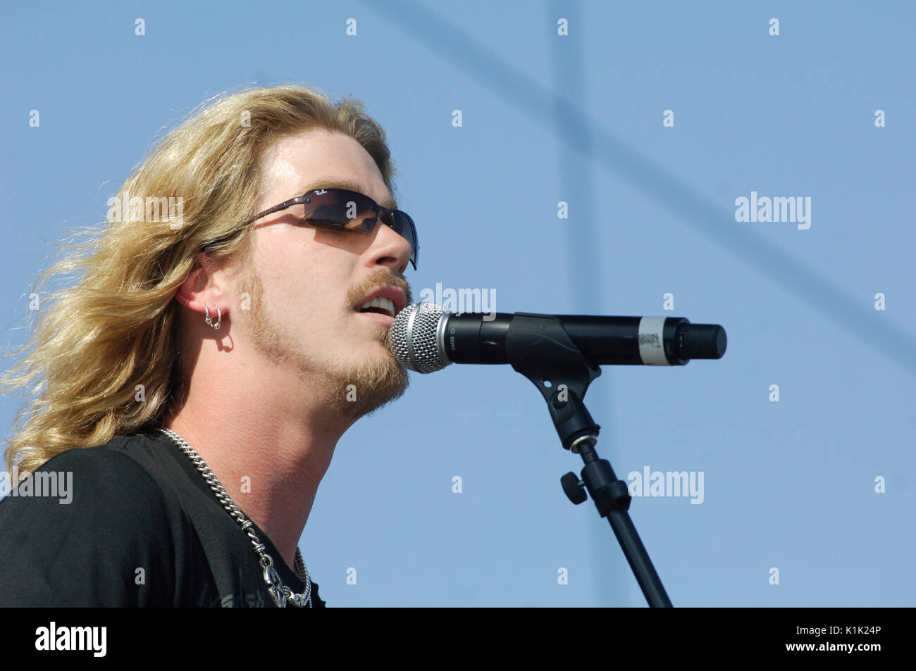 Musician Bucky Covington performing 2008 Stagecoach Country Music ...
