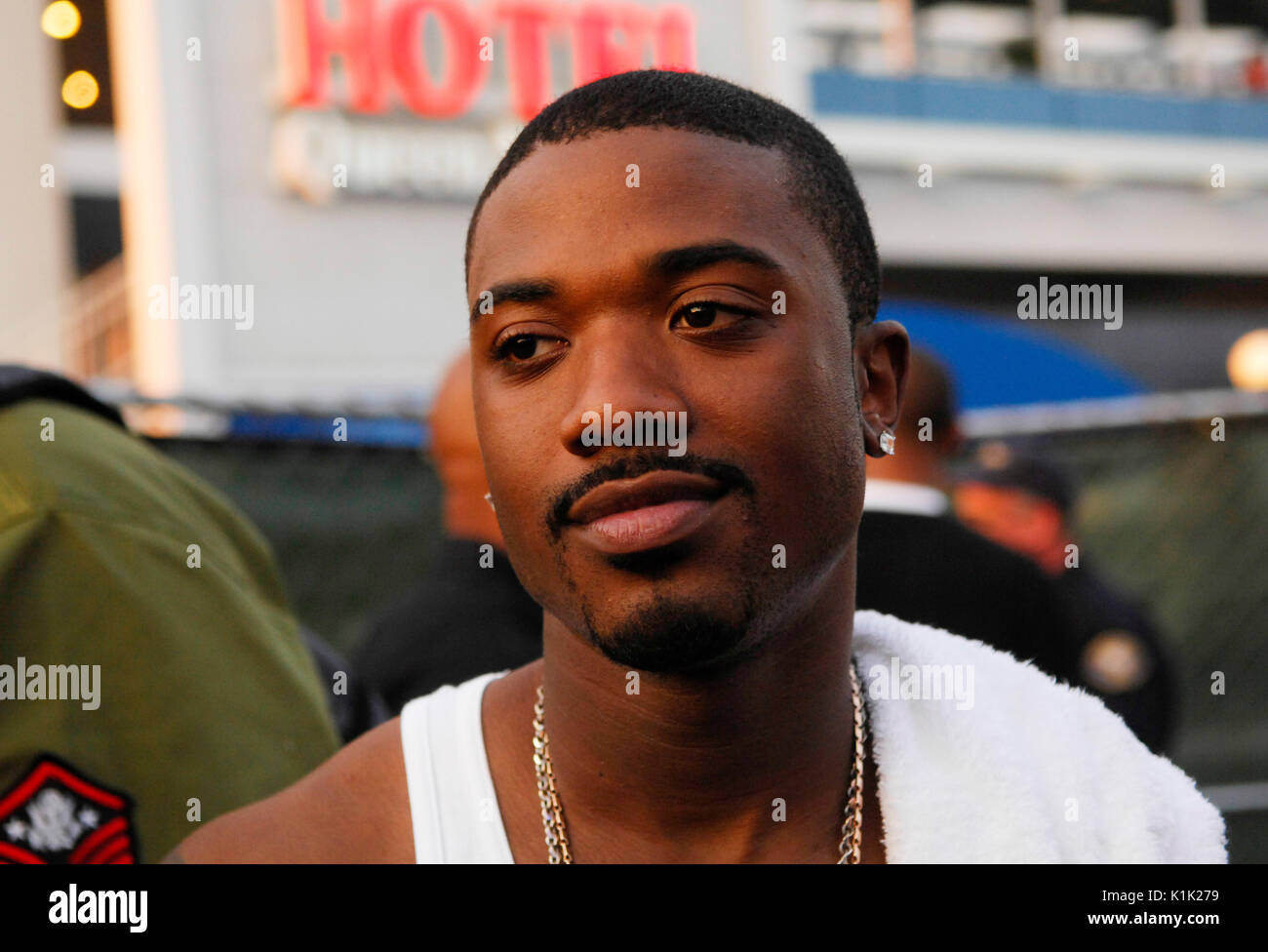Actor/Singer Ray J Queen Mary for 4th July concert Long Beach Stock ...