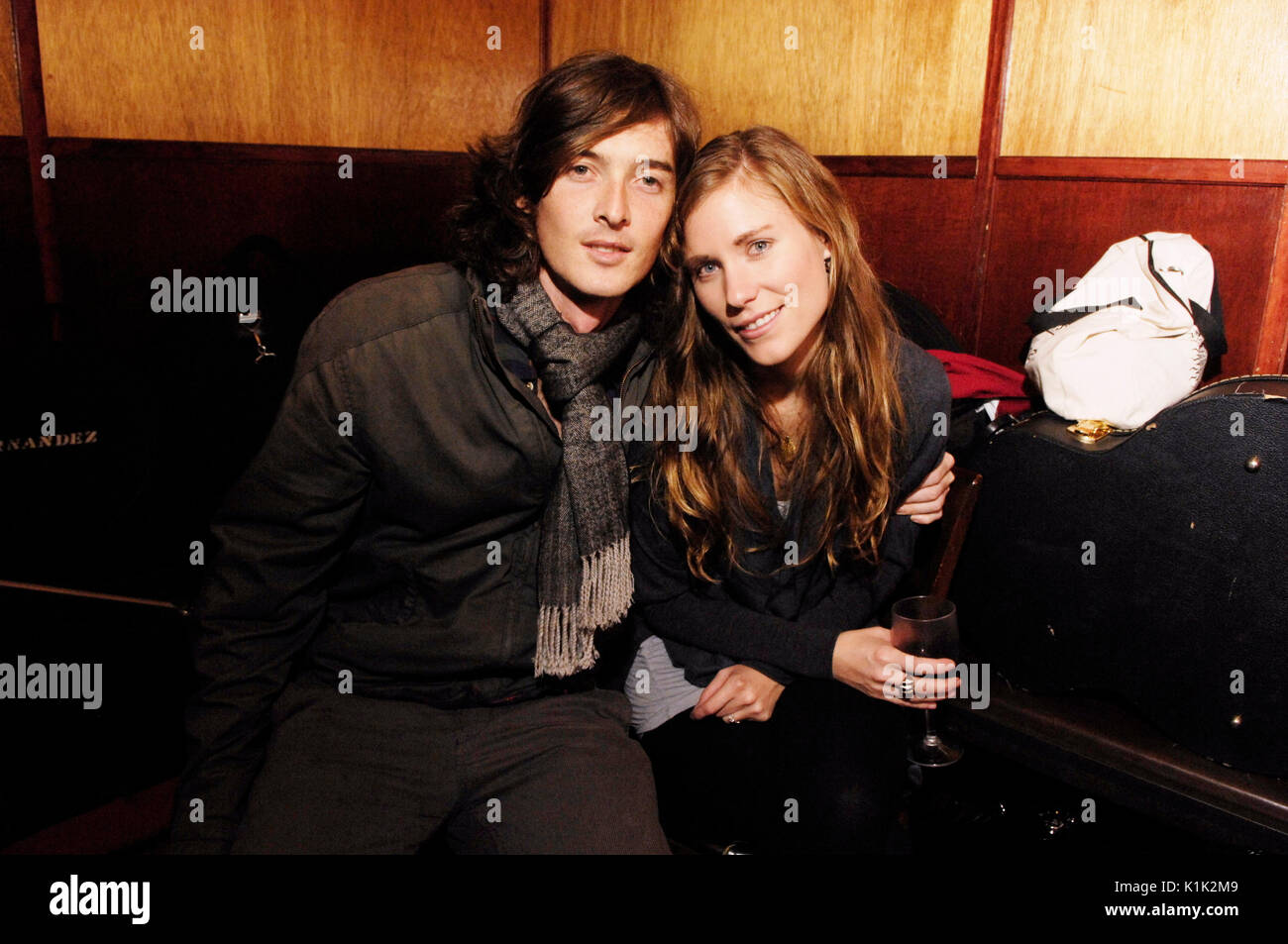 Joey Ryan (l) backstage portrait ROCKDRIVE 2009 Hotel Cafe December 5 ...