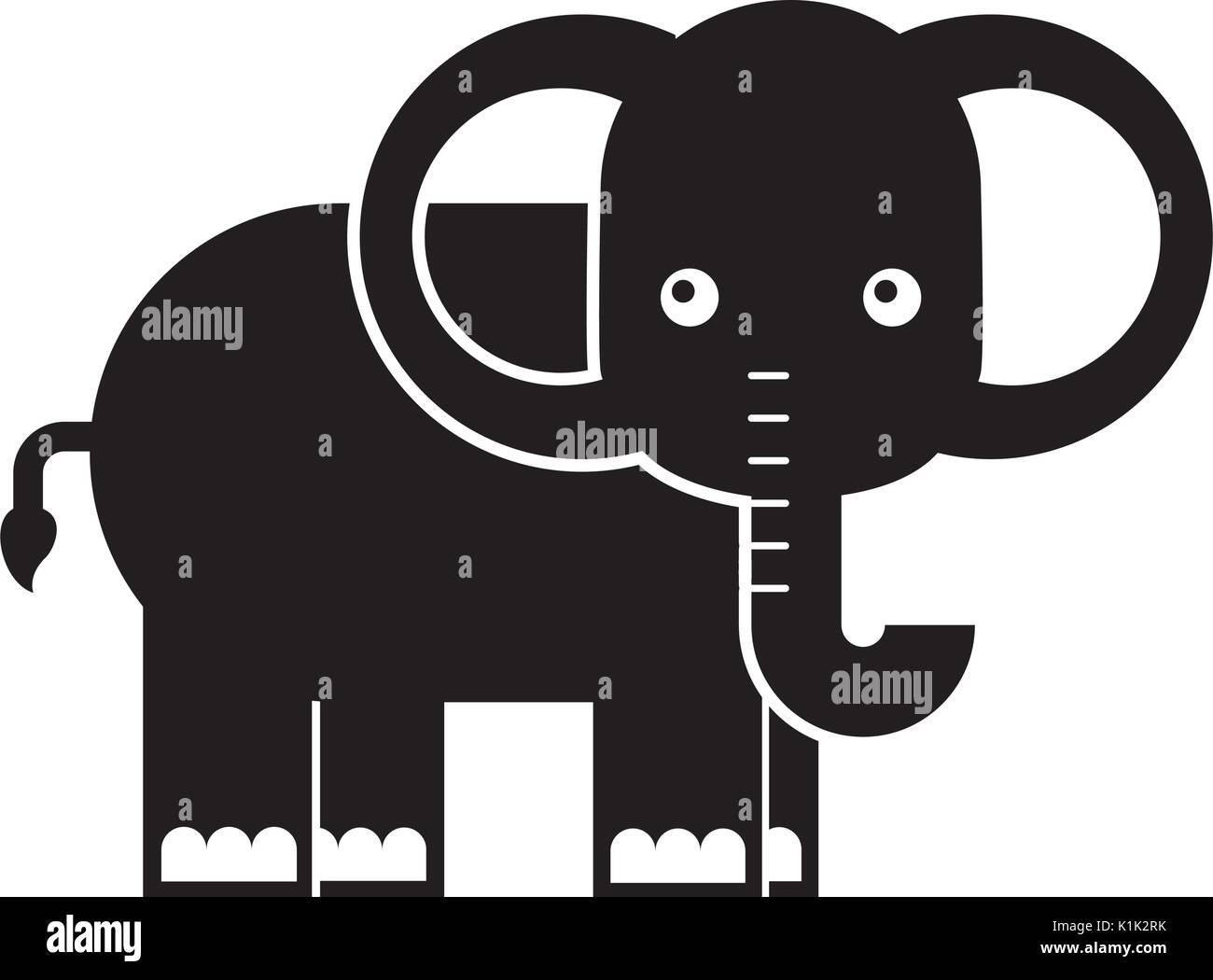 african elephant isolated icon Stock Vector Image & Art - Alamy