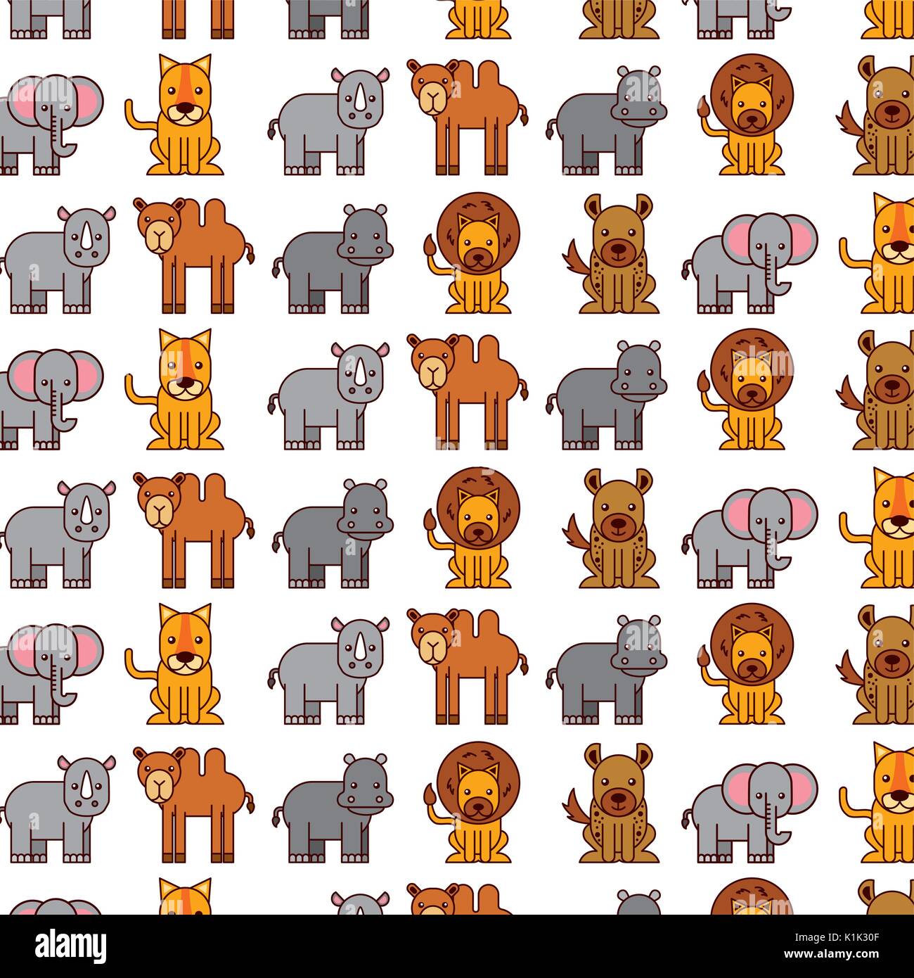 african animals pattern background Stock Vector Image & Art - Alamy