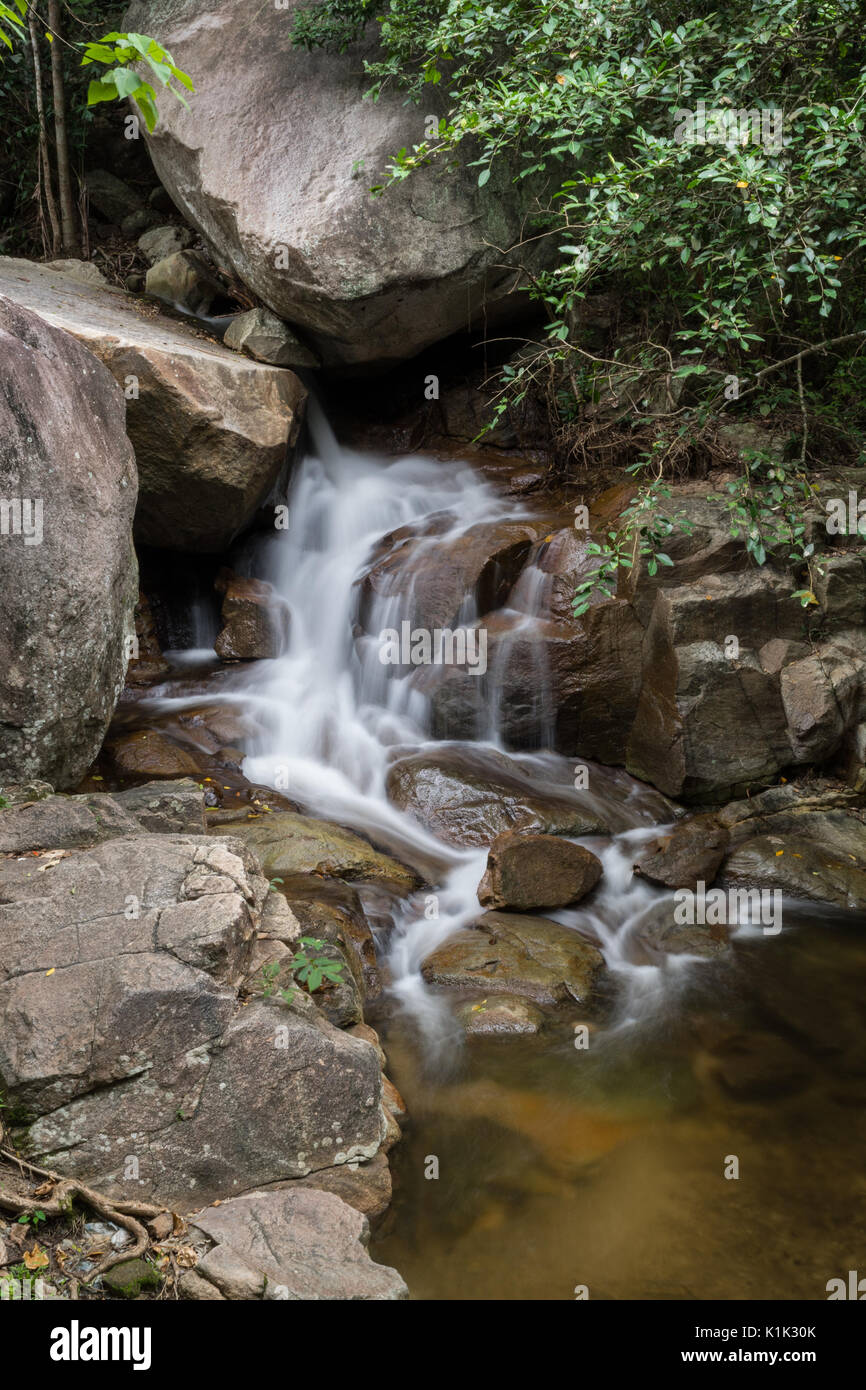 Huay Yang Waterfall, in Huay Yang national park, Thailand. First level ...