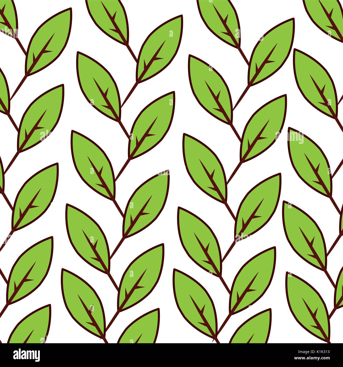 leaf plant pattern background Stock Vector Image & Art - Alamy