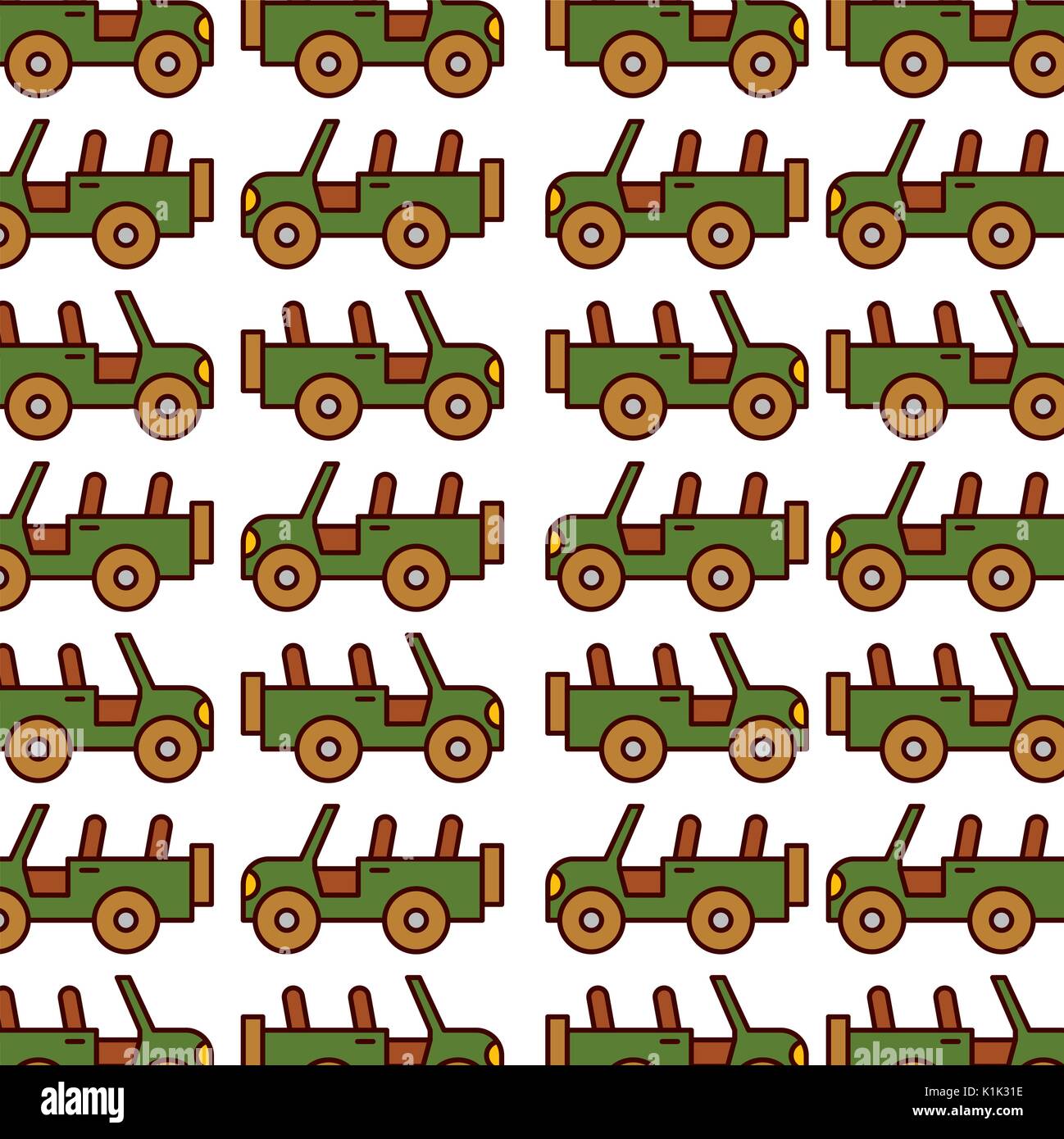 safari jeep pattern background Stock Vector Image & Art - Alamy