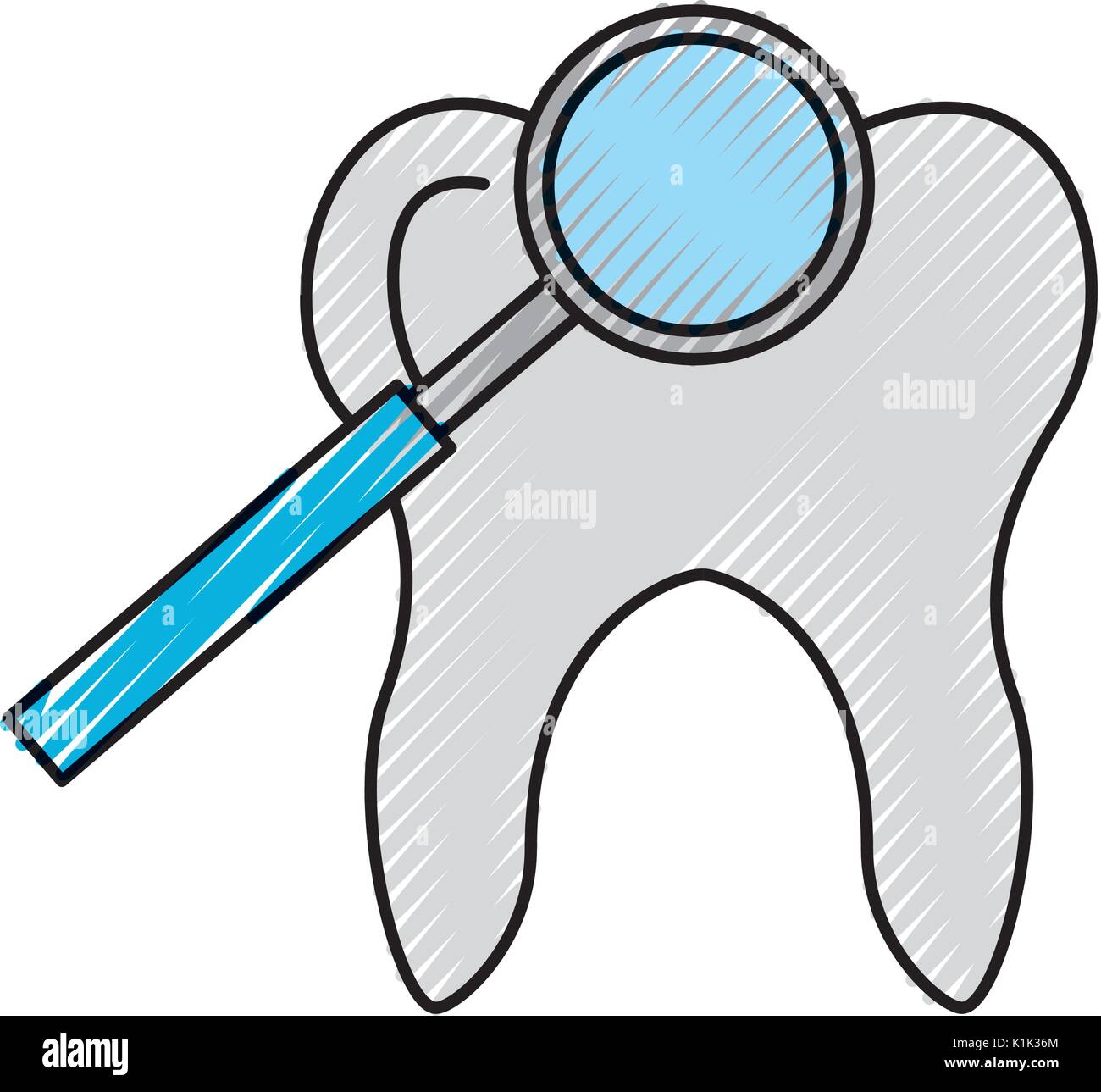Human tooth with magnifying glass Stock Vector Image & Art - Alamy