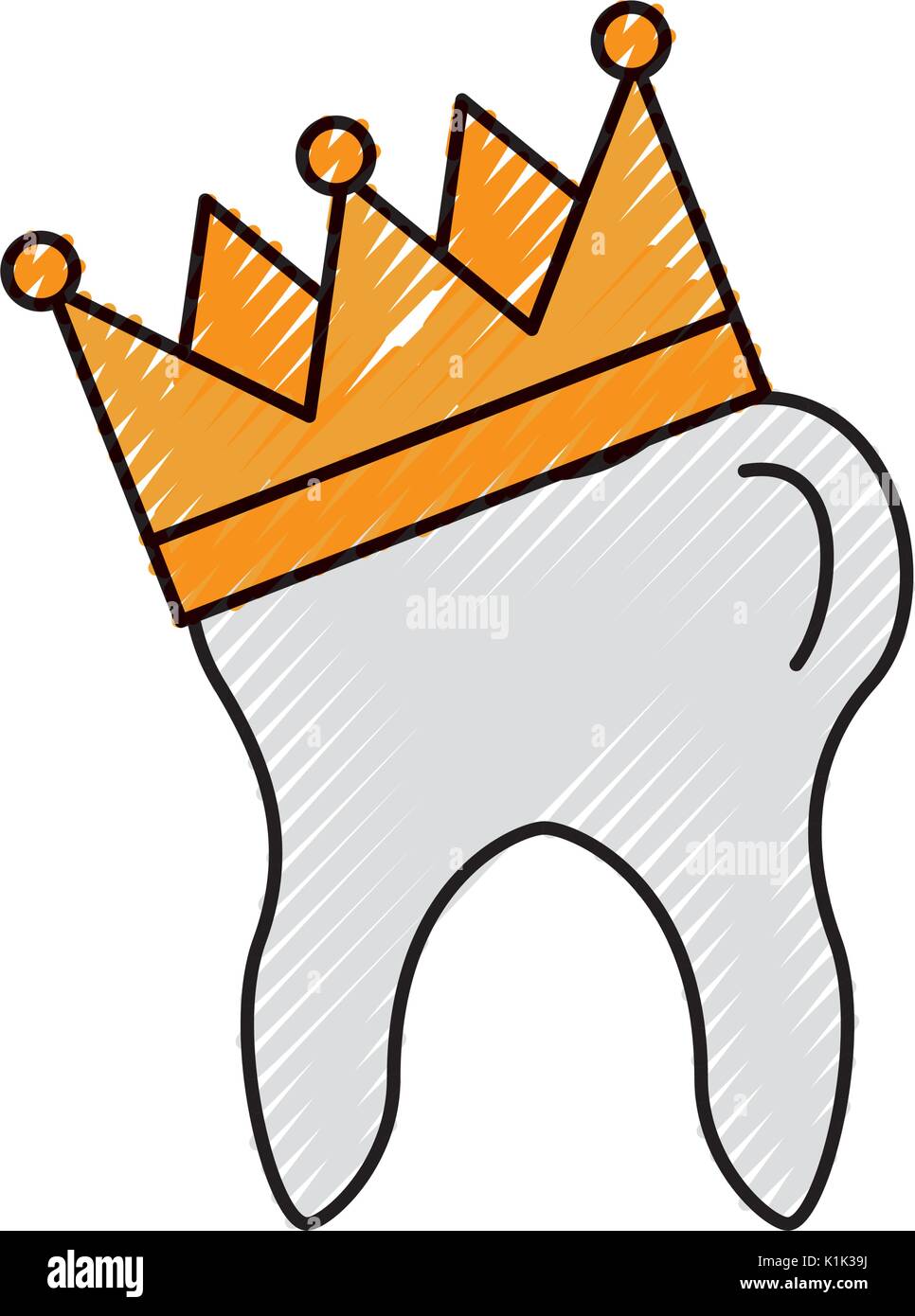 Human tooth with crown Stock Vector Image & Art - Alamy