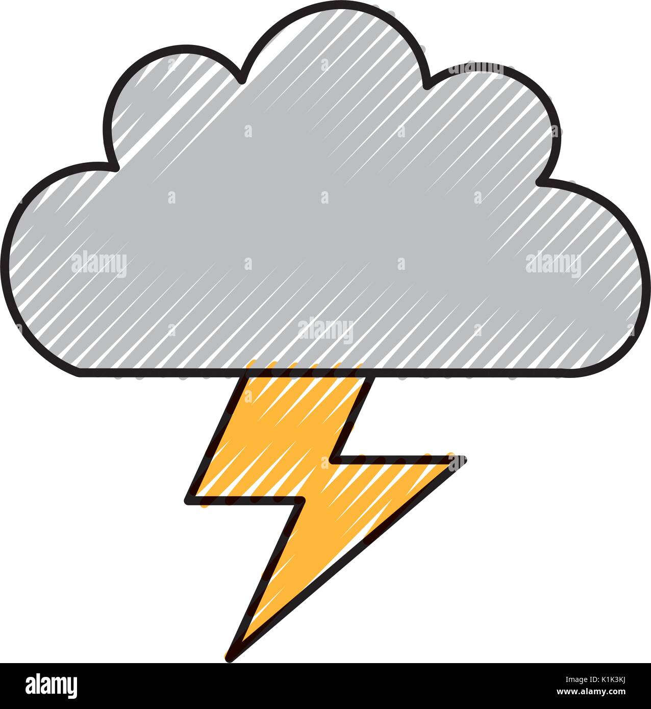 Fantasy thunder ray icon Stock Vector Images - Alamy