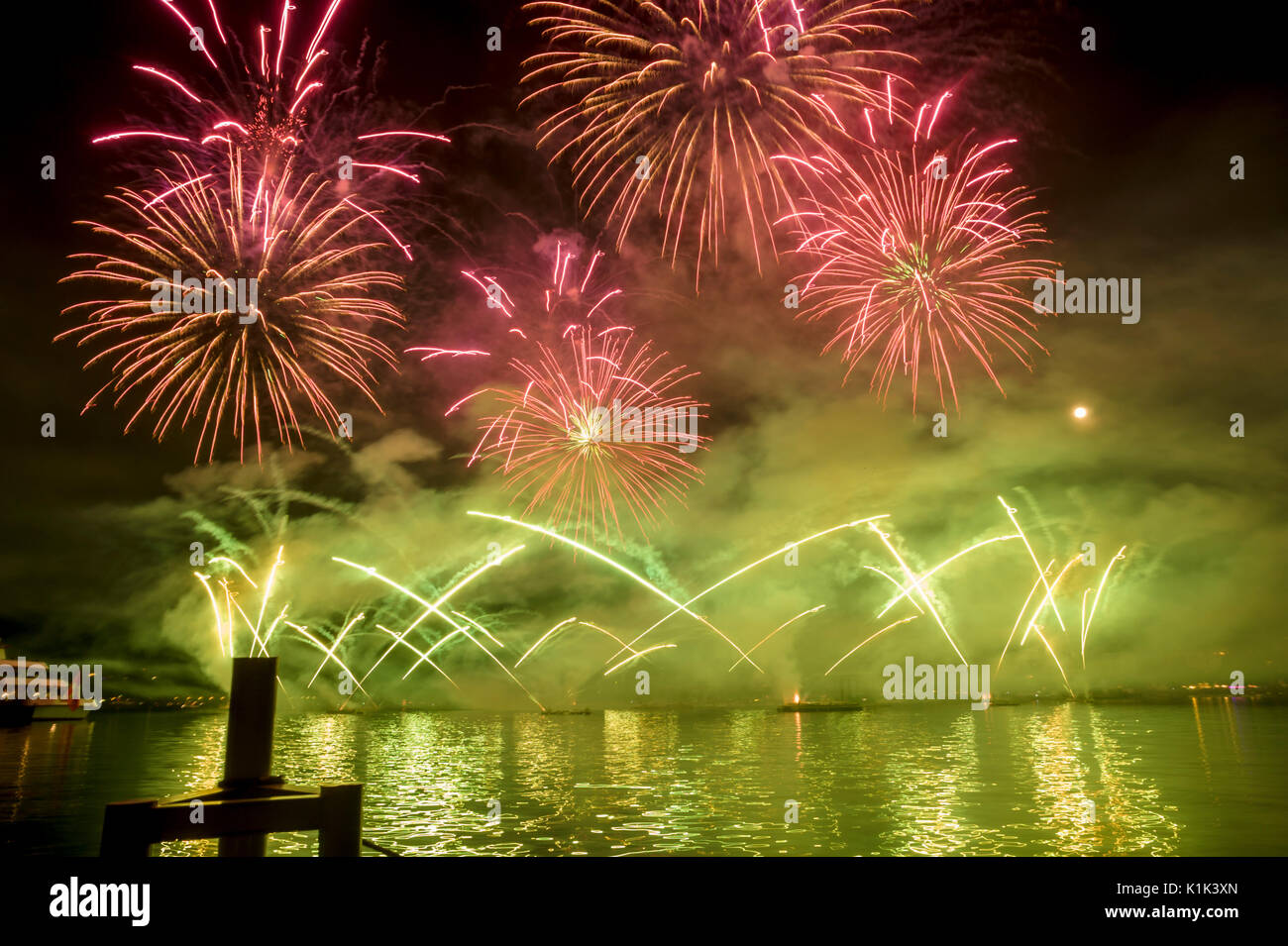Geneva, Switzerland, The fireworks are spectacular every year ...