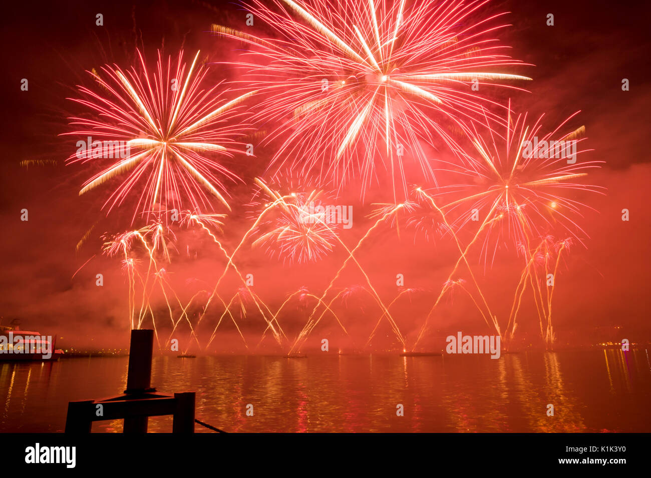 Geneva, Switzerland, The fireworks are spectacular every year ...