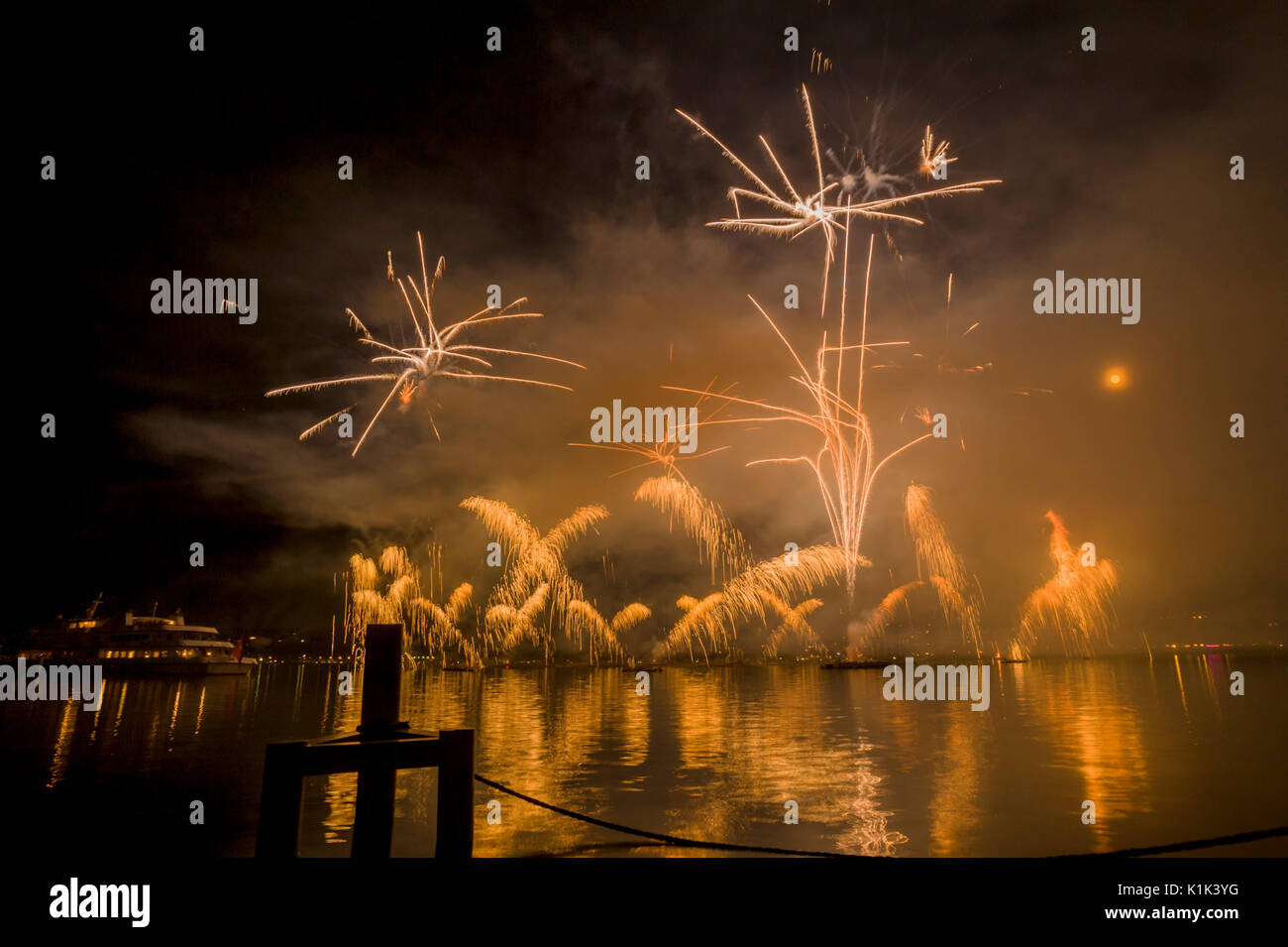 Geneva, Switzerland, The fireworks are spectacular every year ...