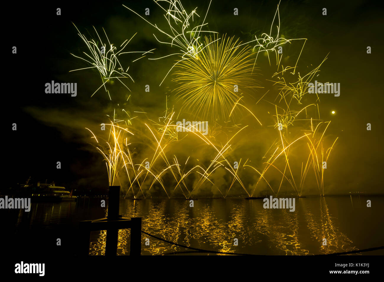 Geneva, Switzerland, The fireworks are spectacular every year ...