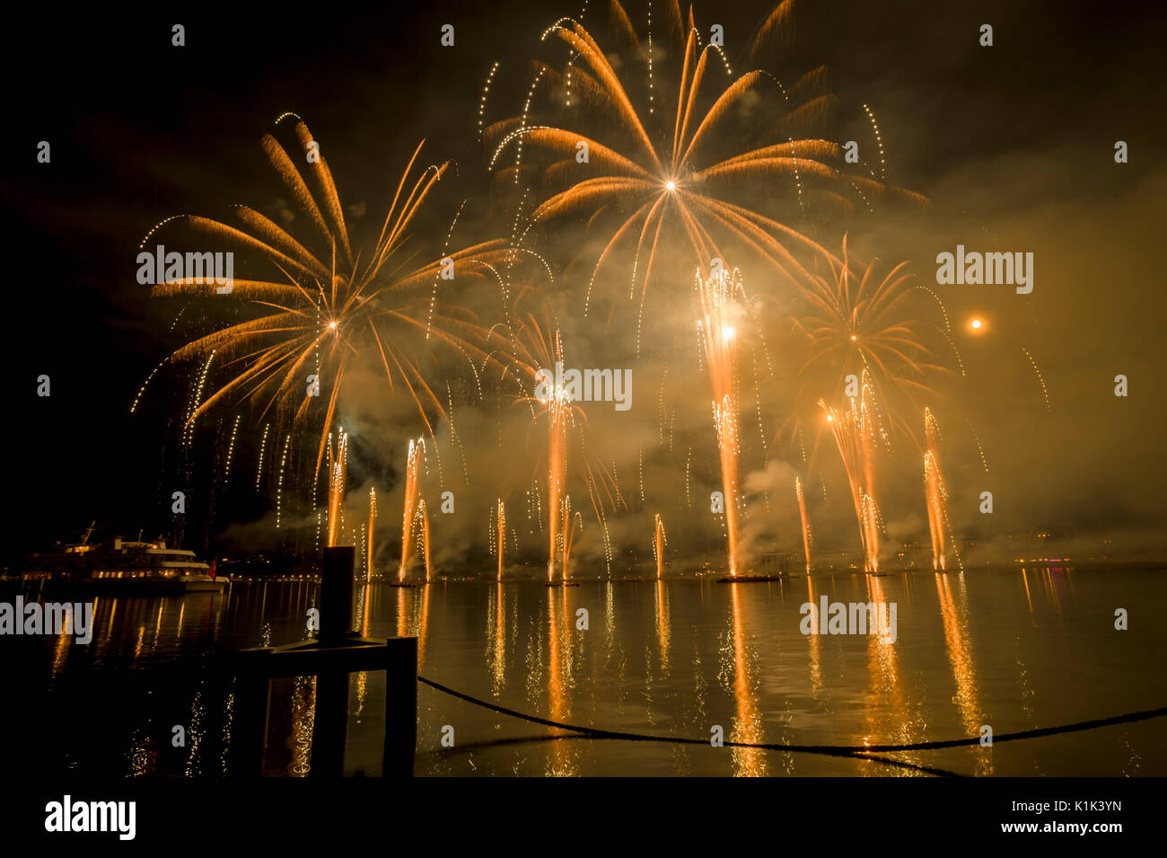 Geneva, Switzerland, The fireworks are spectacular every year ...