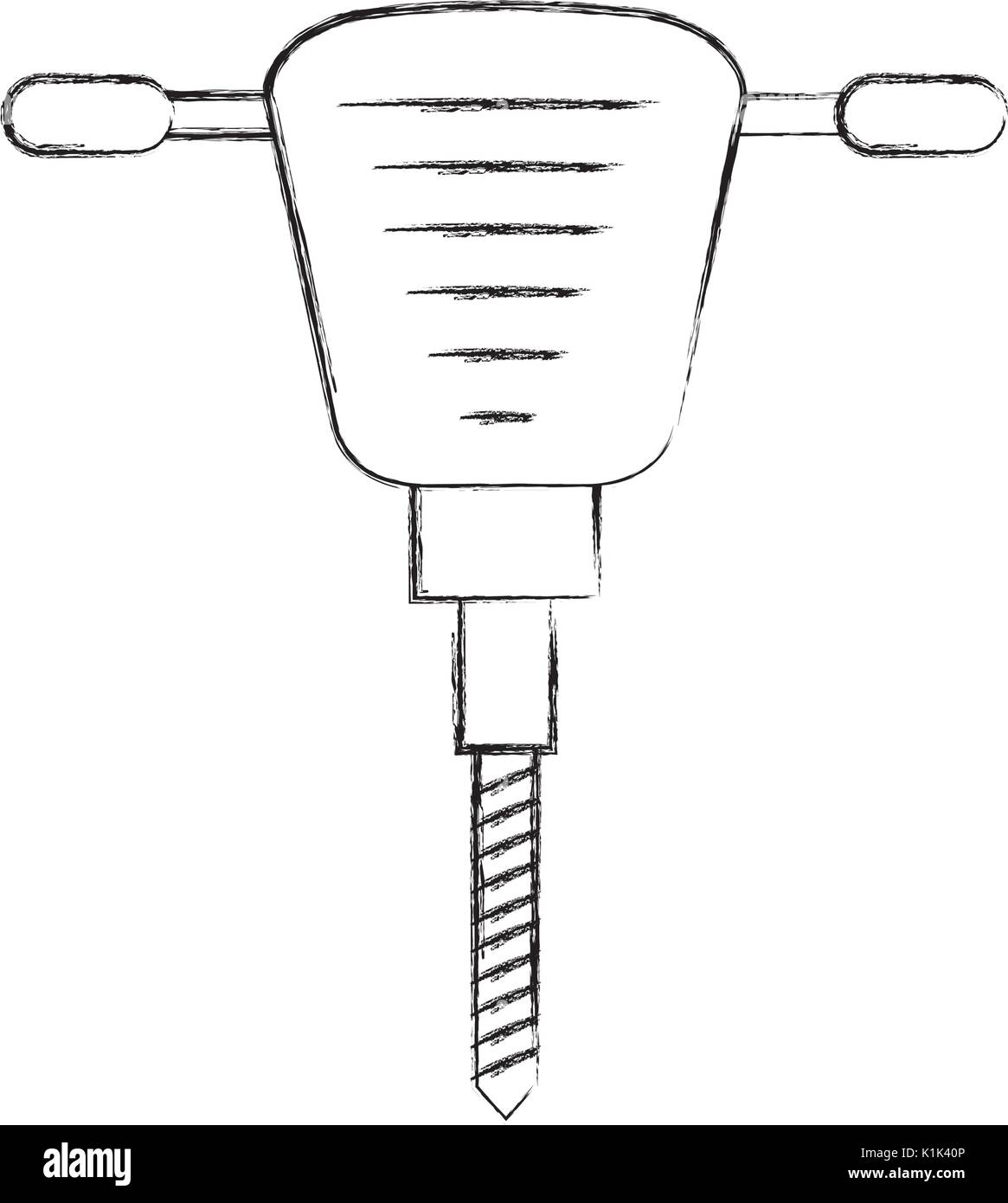 Pneumatic hammer Black and White Stock Photos & Images - Alamy