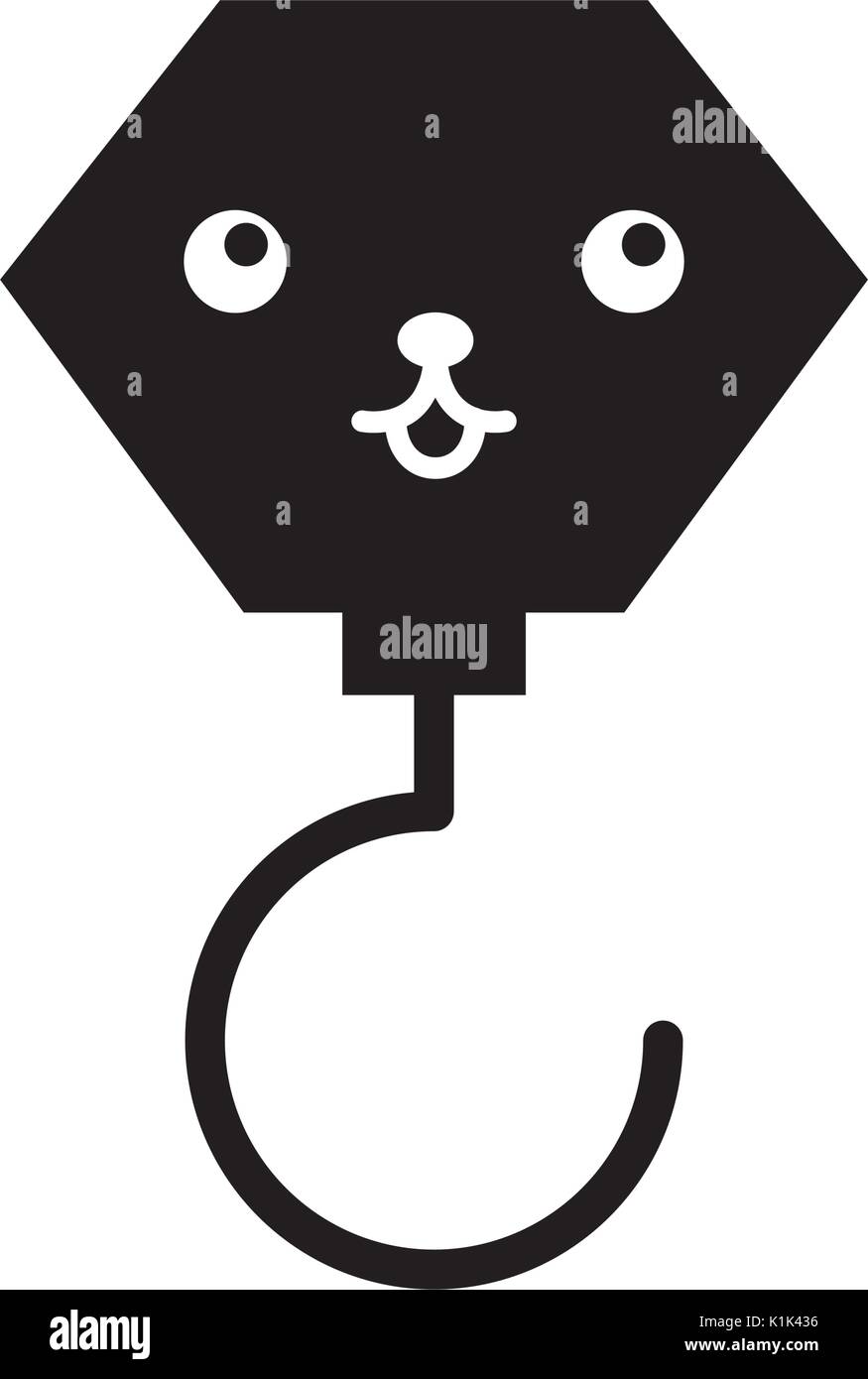 construction crane hook kawaii character Stock Vector Image & Art - Alamy
