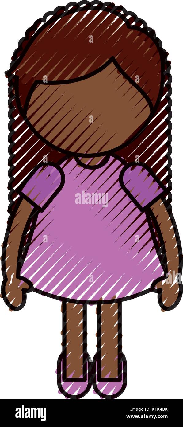 cute little black girl character Stock Vector Image & Art - Alamy