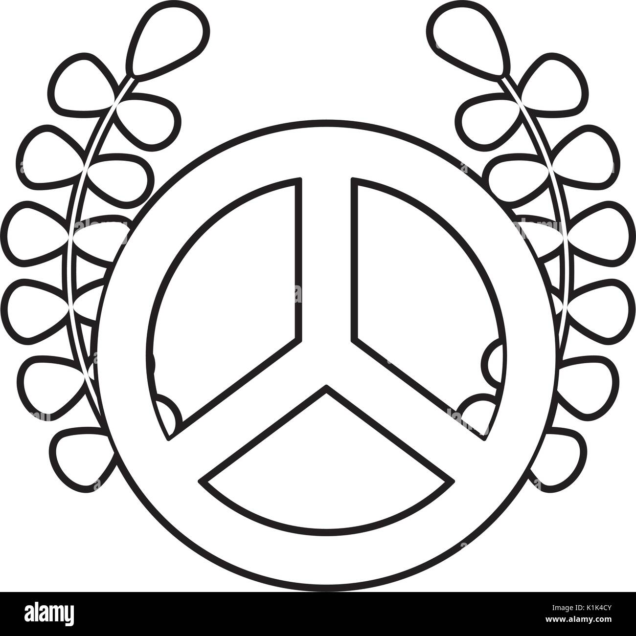 60s peace symbol Black and White Stock Photos & Images - Alamy