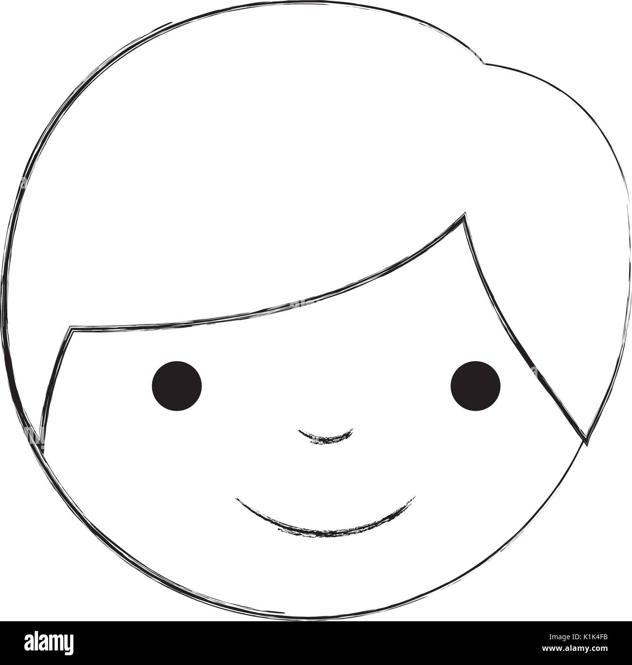 cute boy head avatar character Stock Vector Image & Art - Alamy