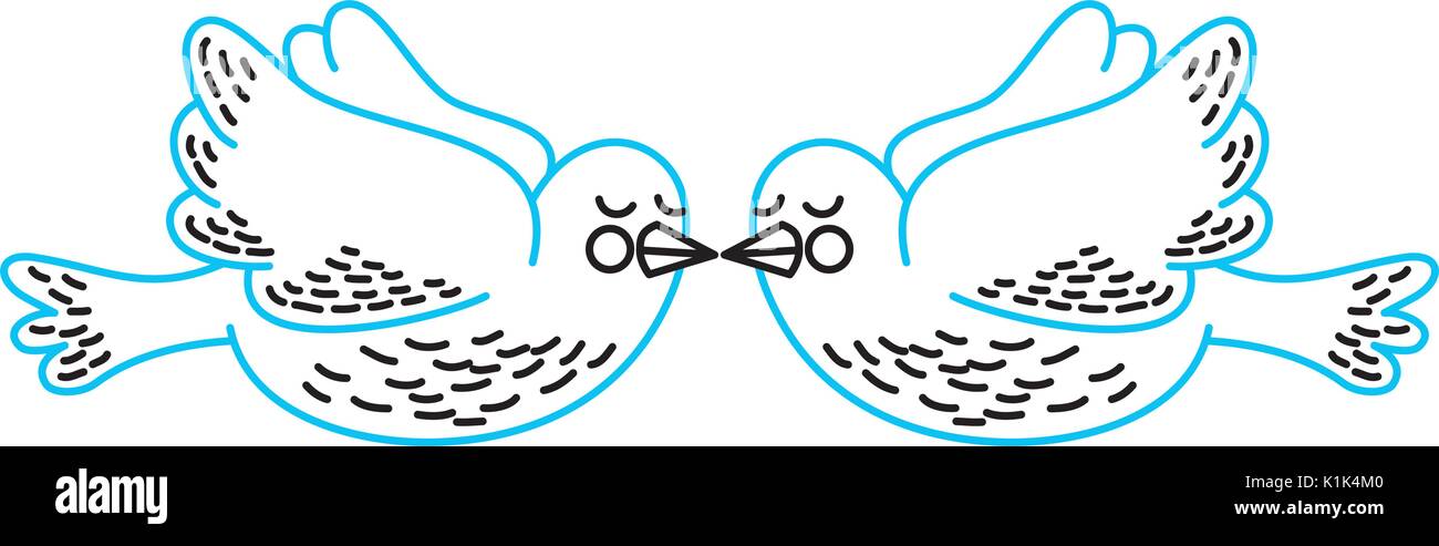 cute doves flying icon Stock Vector Image & Art - Alamy