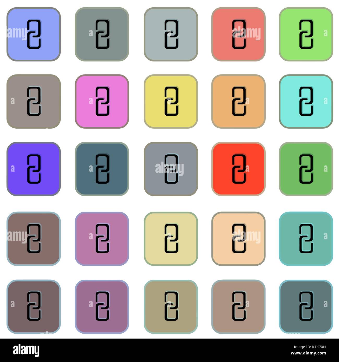 set of link connection buttons - internet website icons vector Stock ...