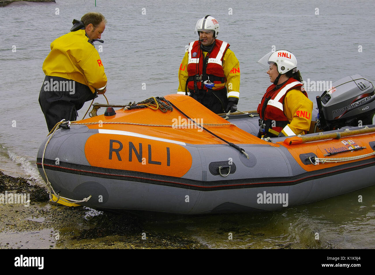 Beaumaris Lifeboat Day Rescue demonstration Stock Photo - Alamy