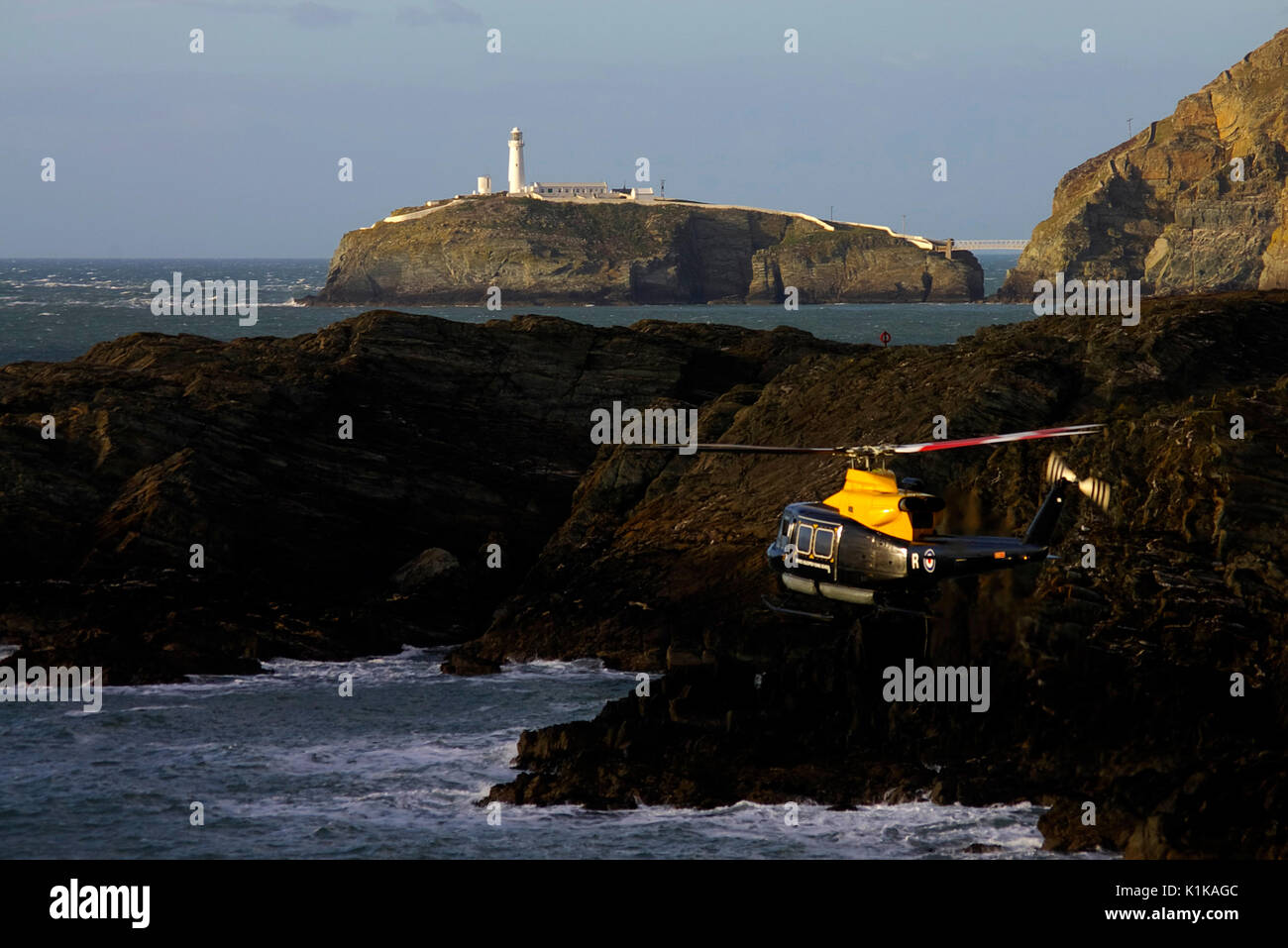 Winch Training, South Stack, Anglesey Stock Photo - Alamy
