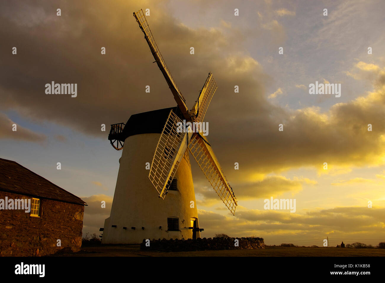 Llynnon Windmill, Llanddeusant, Anglesey, North Wales, United Kingdom ...
