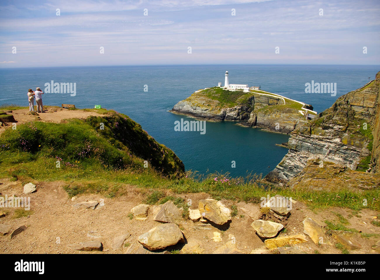 South Stack, Lighthouse, Holyhead, Anglesey, North Wales, United ...