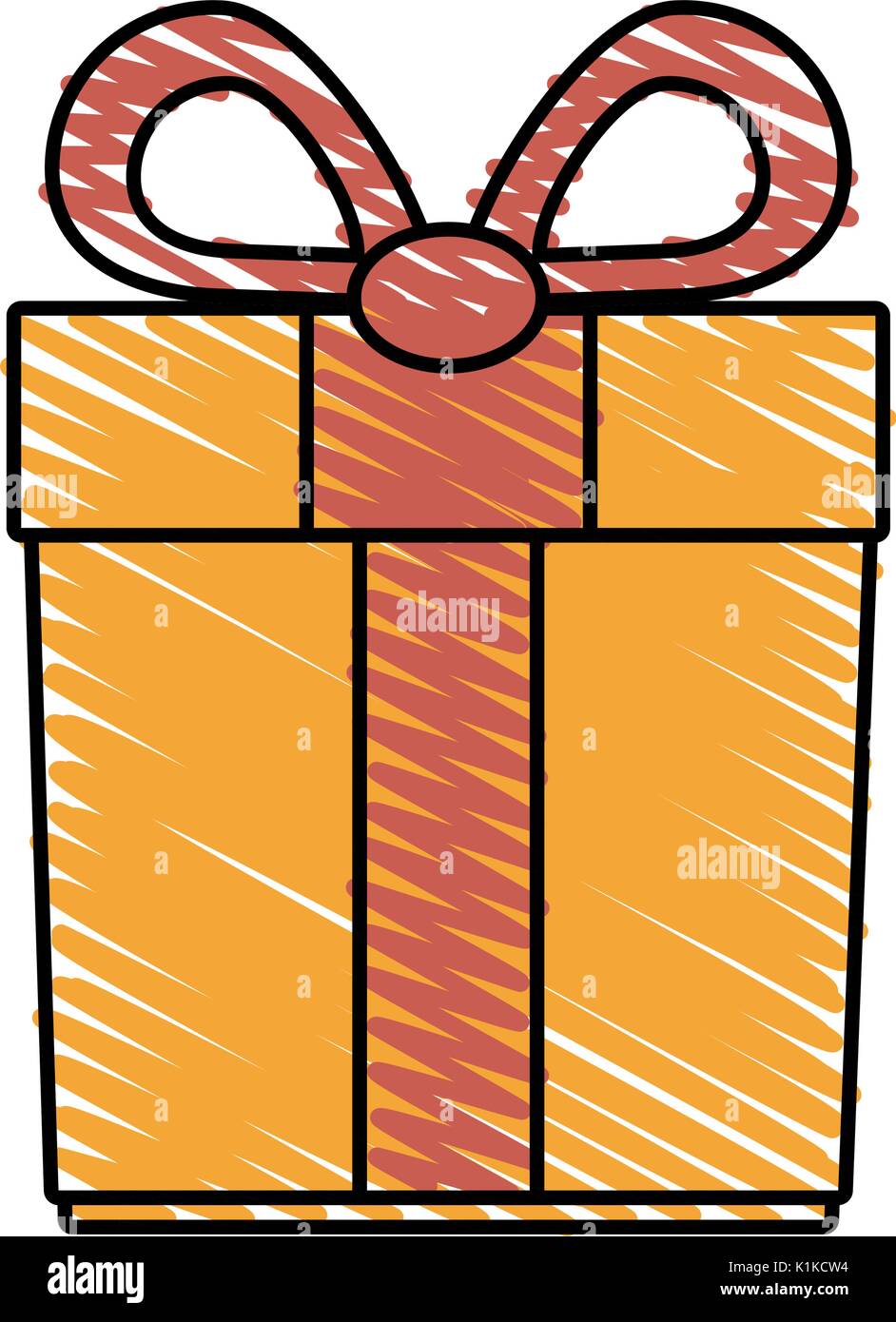 Colorful present doodle over white background vector illustration Stock ...