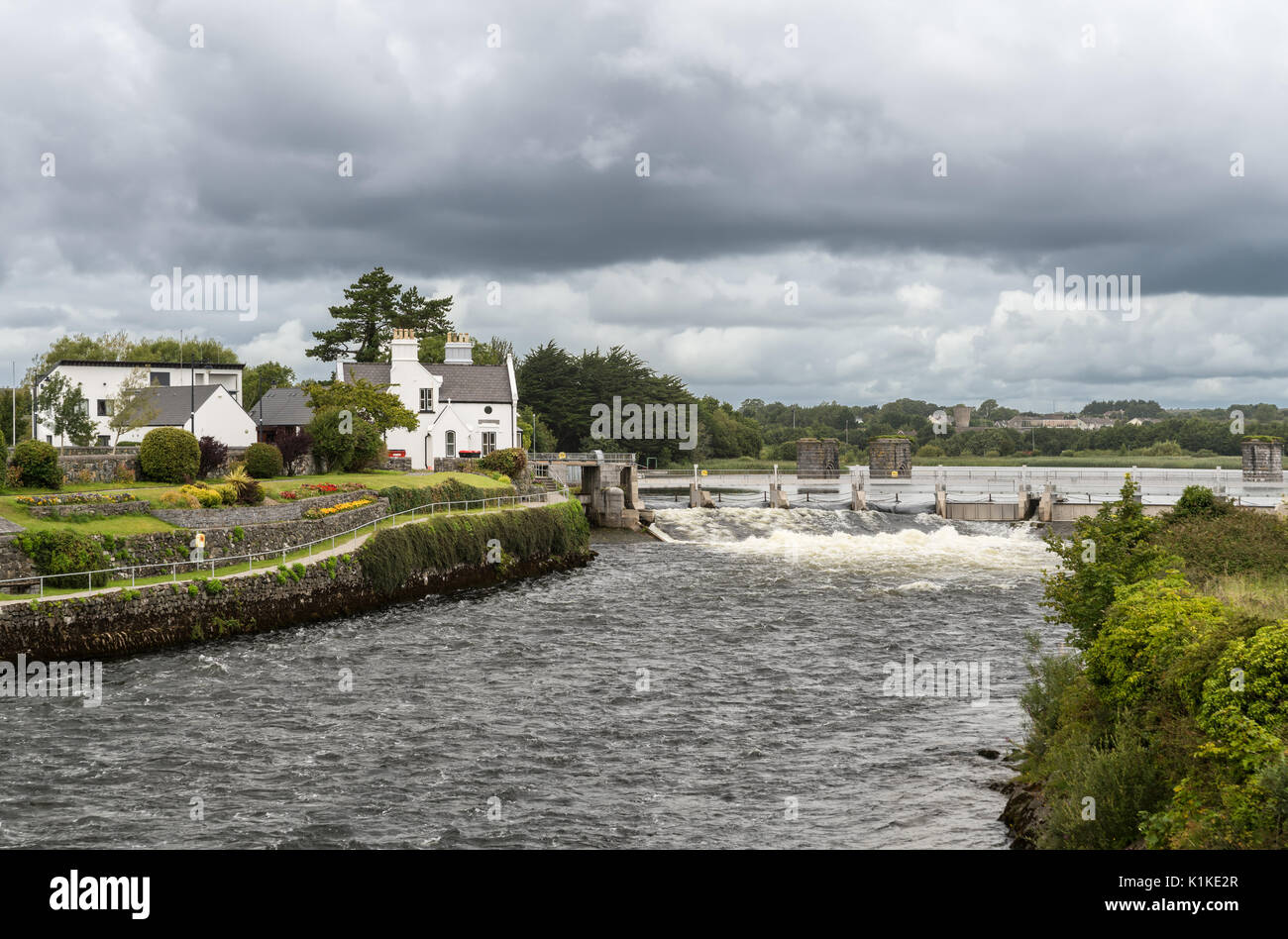 Galway, Ireland - August 3, 2017: The speed and volume of the fast ...