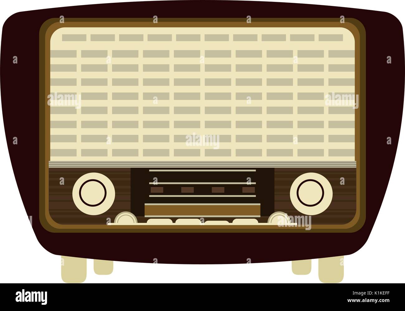 vintage radio icon image vector illustration design Stock Vector Image ...